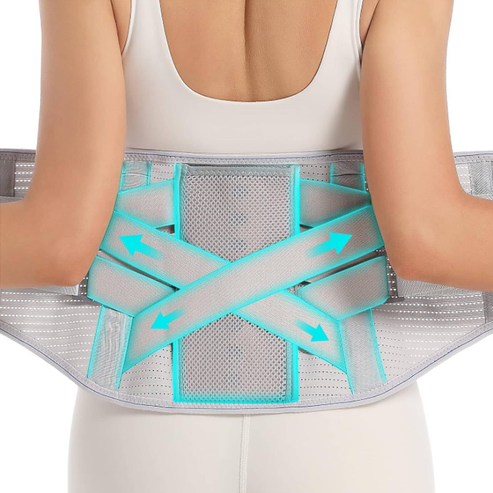 XIRQI Back Brace Breathable Aluminium Plate Support Back Brace for Men ...