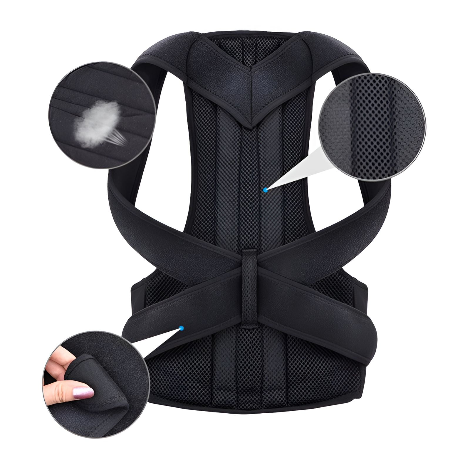 XIRQI Back Brace Posture Corrector,Invisible Wearable Design Back Brace ...