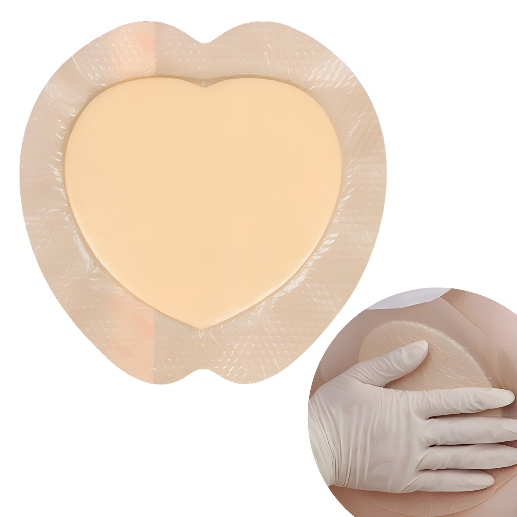 XIRQI Bed Sore Bandage, Silicone Gel Foam Dressing, Wound Care, 1-Pack ...