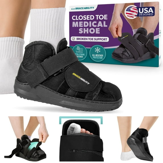 XIRQI Closed Toe Walking Shoe - Medical Post-Op Cast Boot for Foot and ...