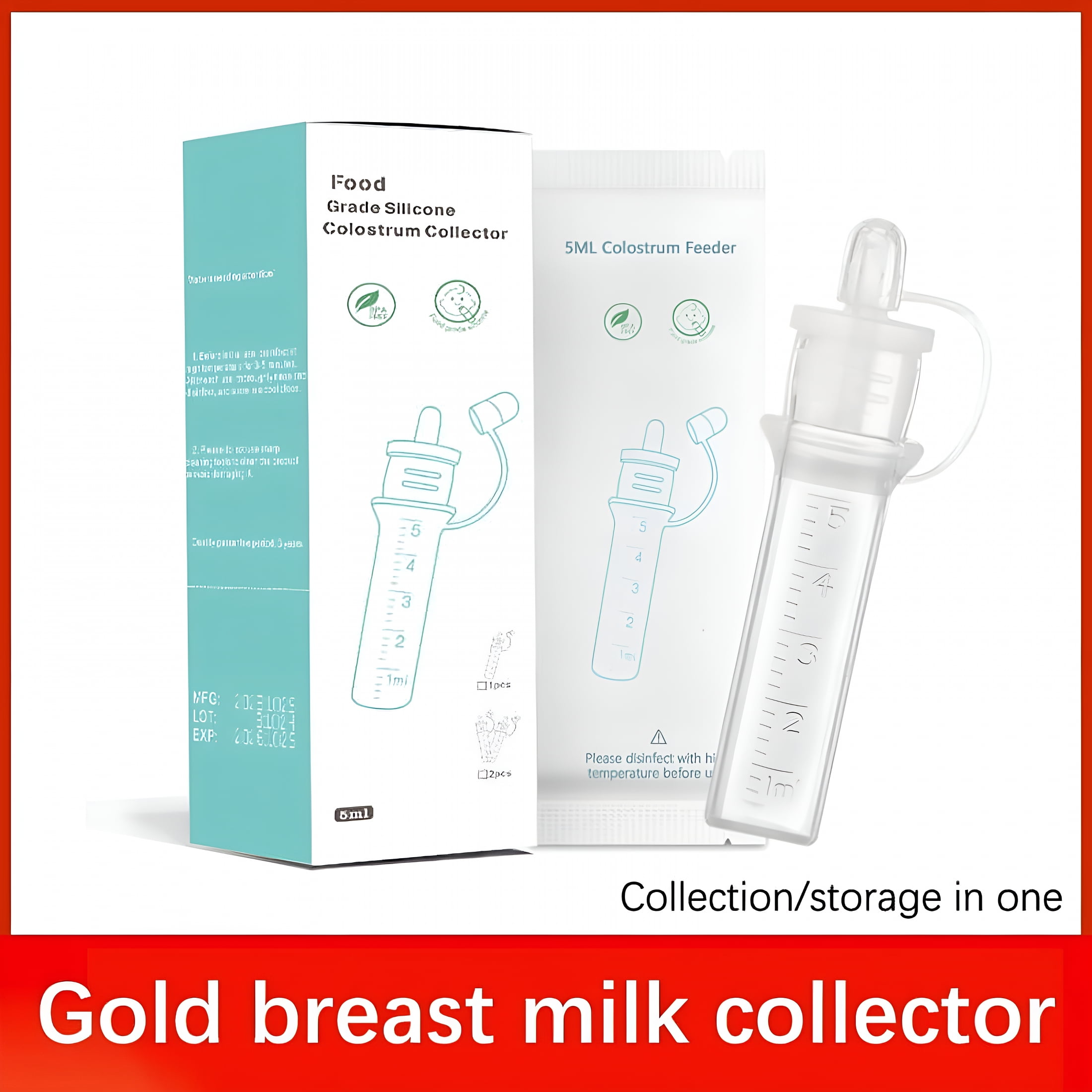 XIRQI Colostrum Collector Breast Milk Collection Baby Feeding And ...