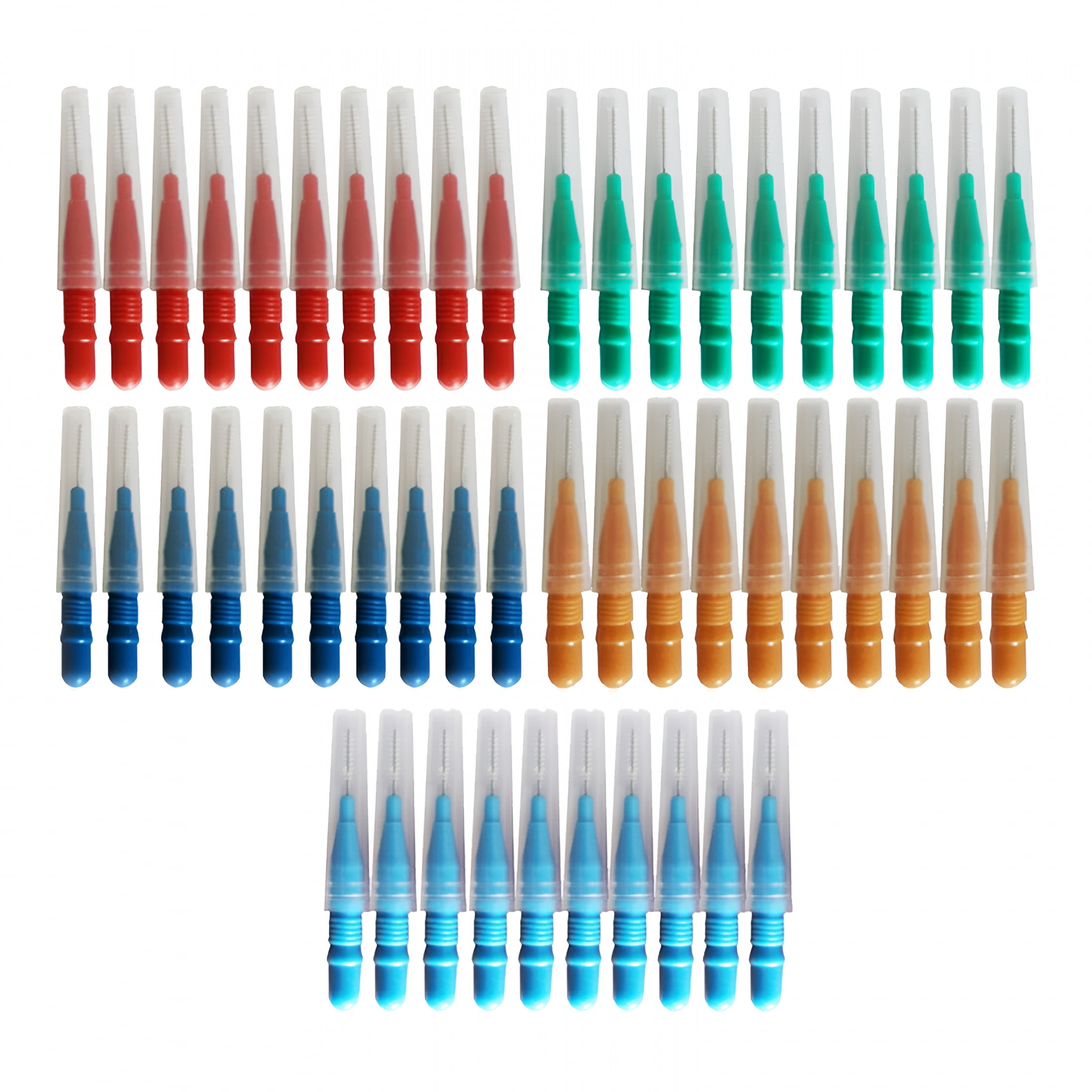 XIRQI Effective Cleaning Brush 50Pcs/Set Interdental Brush Gum Oral ...