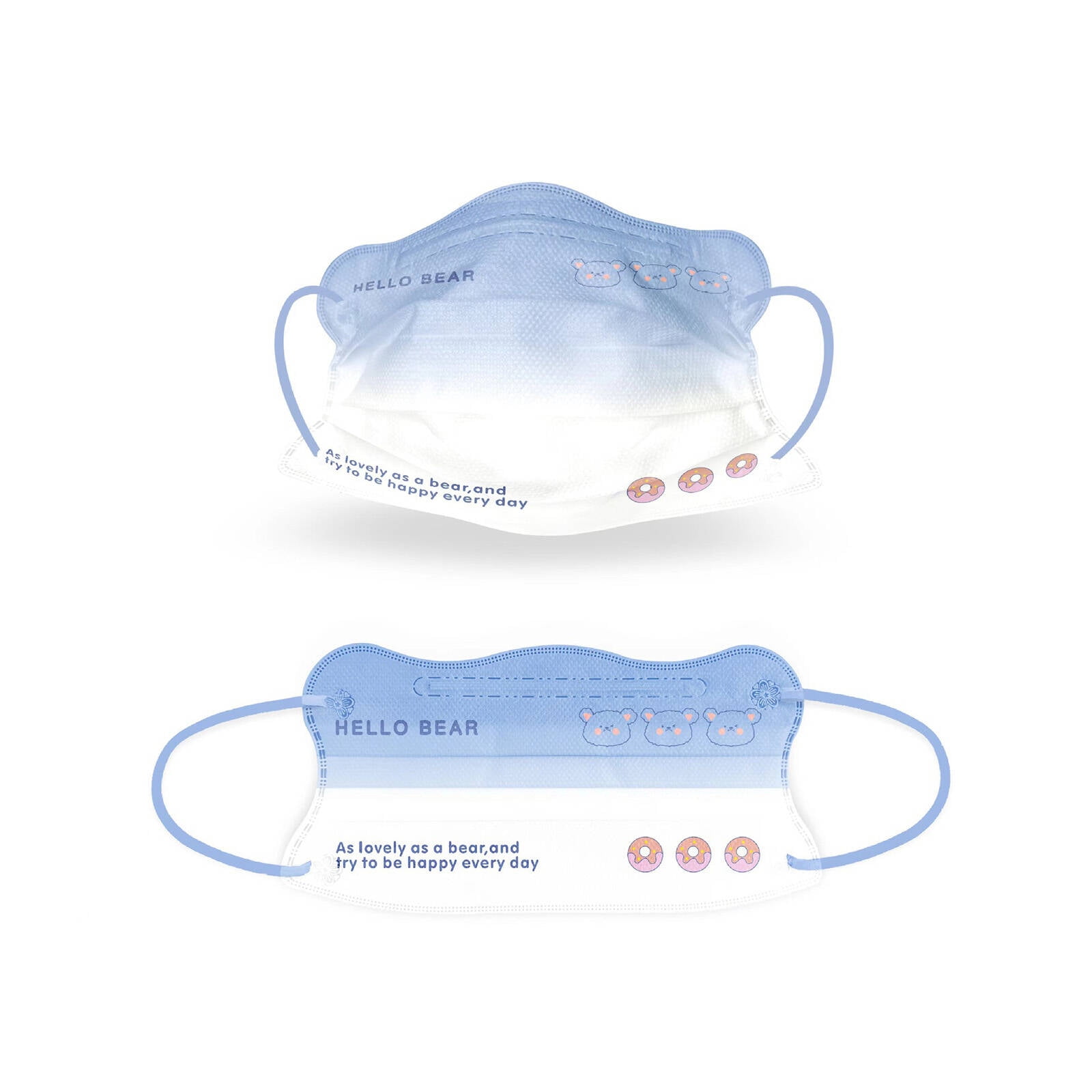 XIRQI Face Mask,Blush Wave Gradient Design Dust Mask,Small Animal ...
