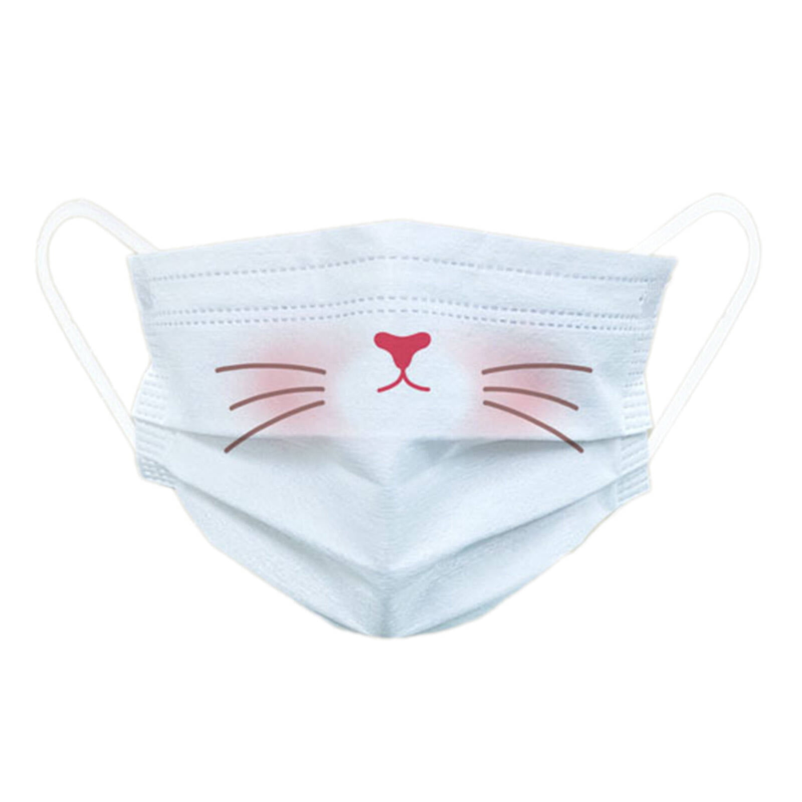 XIRQI Face Mask,Cute Cat Print Design Dust Mask,Animal Face Shape Masks ...