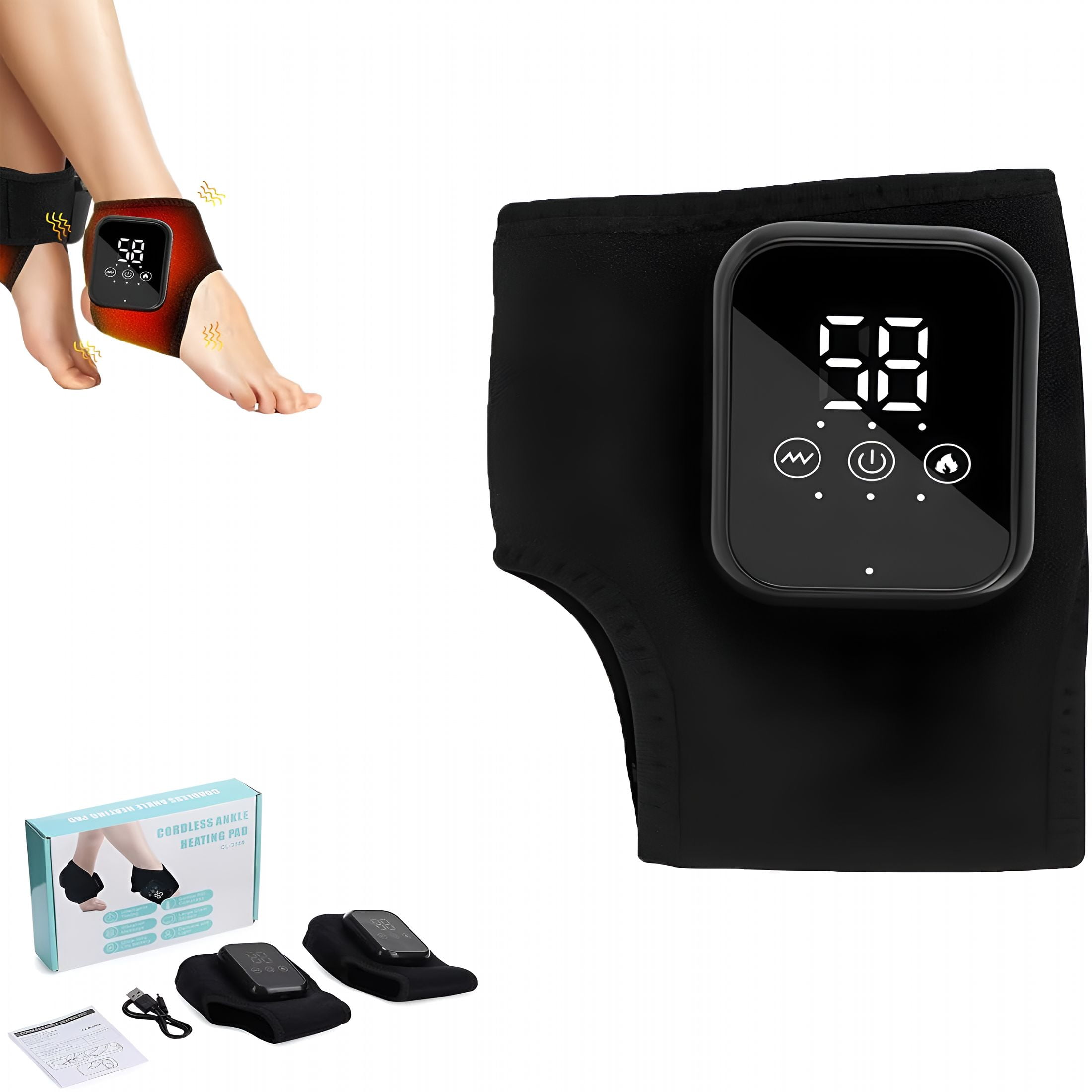 XIRQI Foot Massager - 3-in-1 Kneading,Compression \u0026 Heat,Foot ...