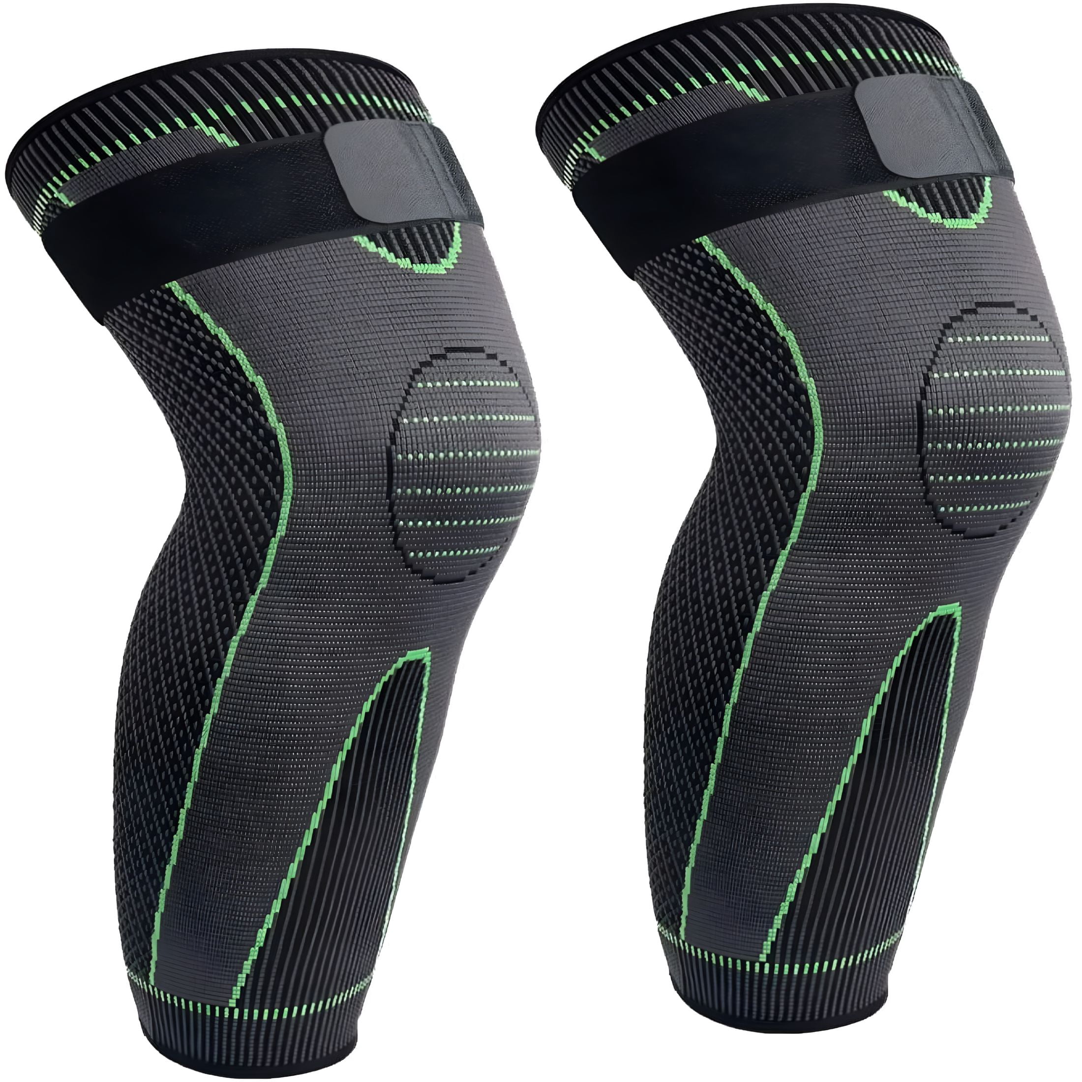 XIRQI Full Leg Sleeve Long Compression Knee Brace Protect Leg For Men ...