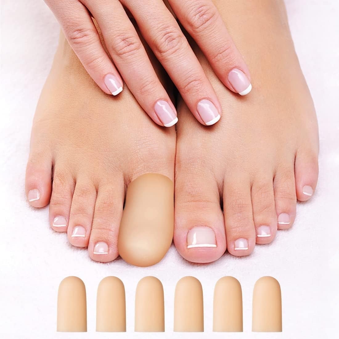XIRQI Gel Toe Cap and Silicone Protector 6 Pack to Provide Relief From ...