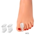 XIRQI Gel Toe Separators,12 Pack Aloe Vera Extract Infused Silicone Toe ...
