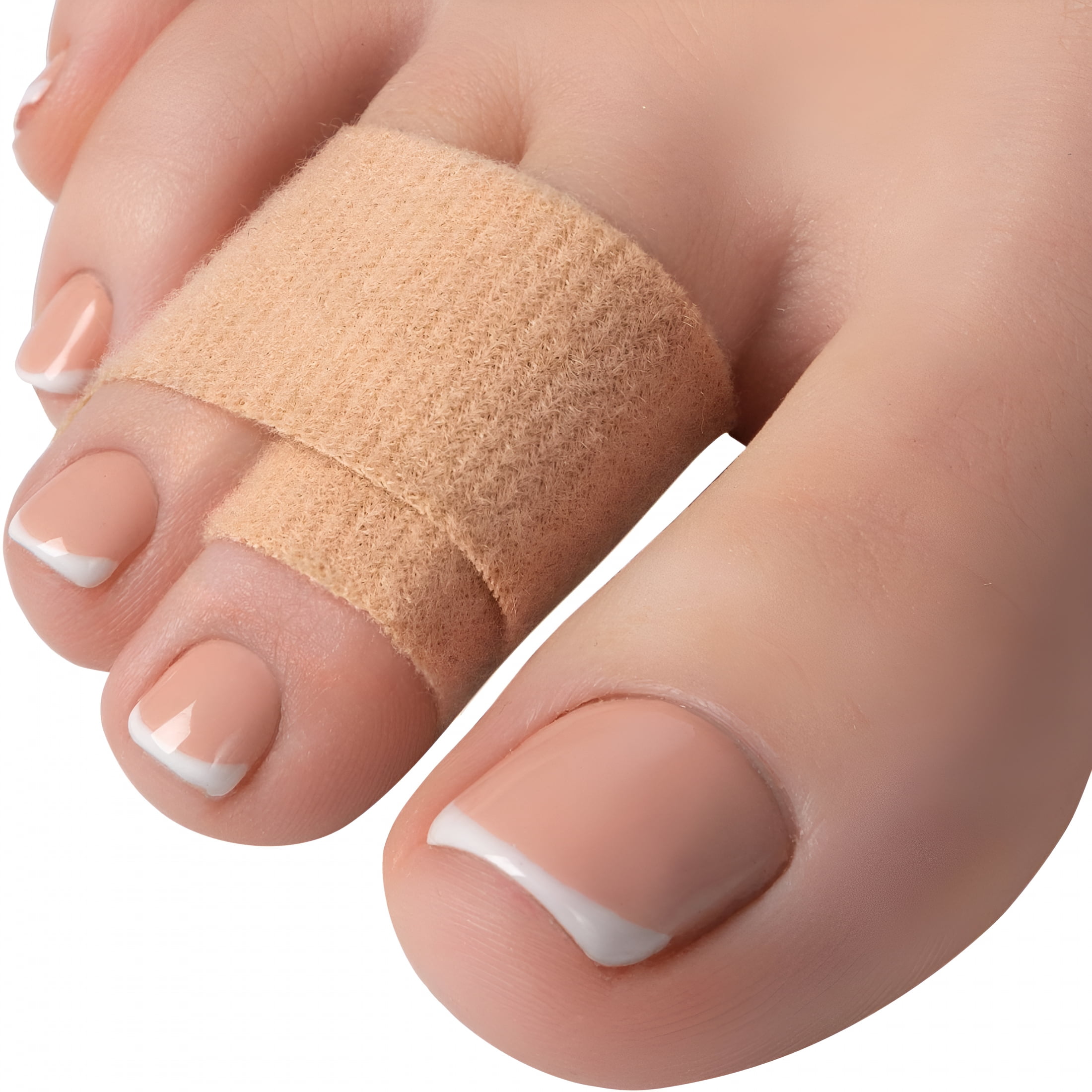 XIRQI Hammer Toe Straightener Corrector Splint - 4 Broken Toe Wraps ...