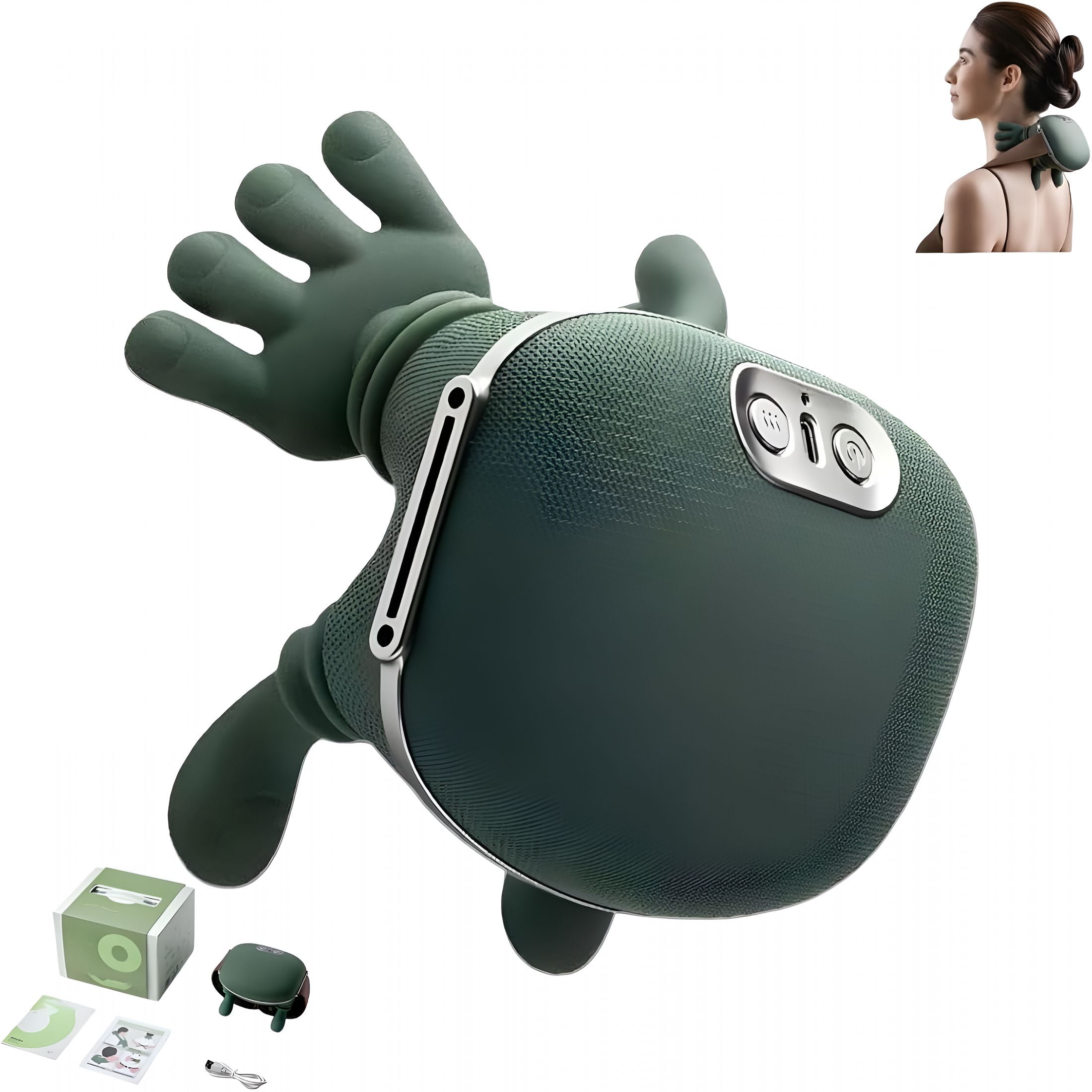 XIRQI Hand Shoulder and Neck Massager,Bionic Heated Massager,Portable ...