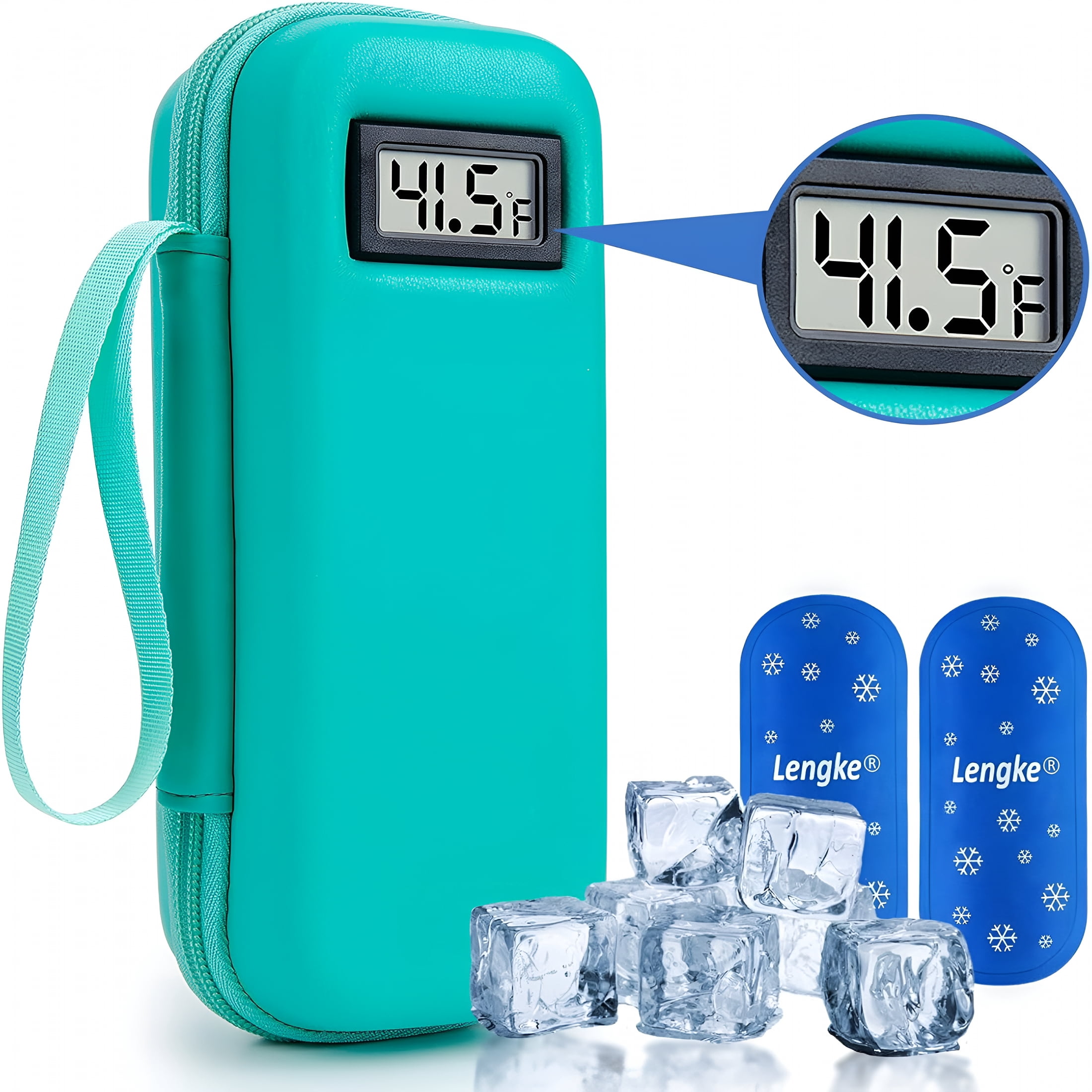 XIRQI Insulin Cooler Medication Travel Case with Temperature Display ...