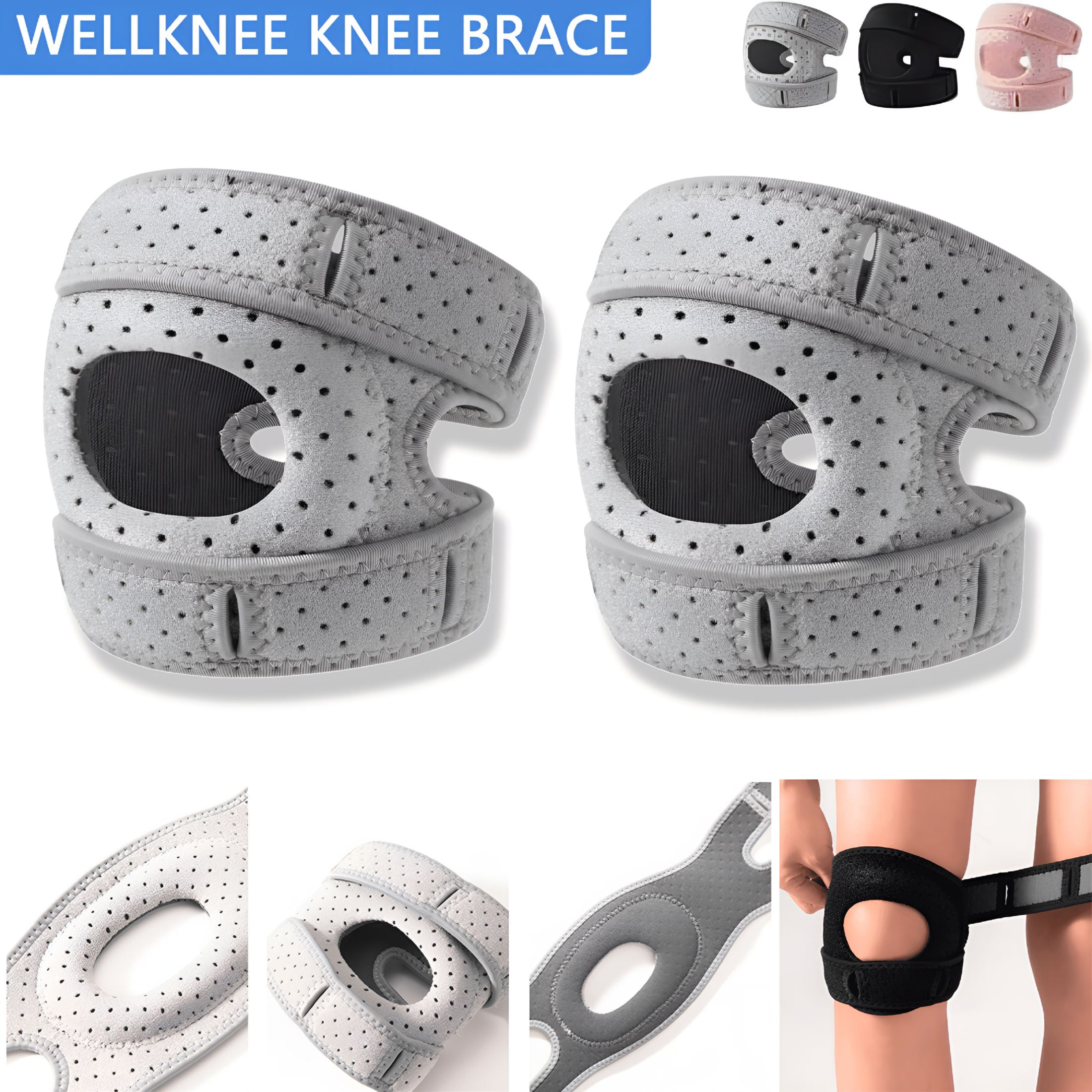 XIRQI Knee Brace,Patellar Pad Realign Knee Joint While You Move ...