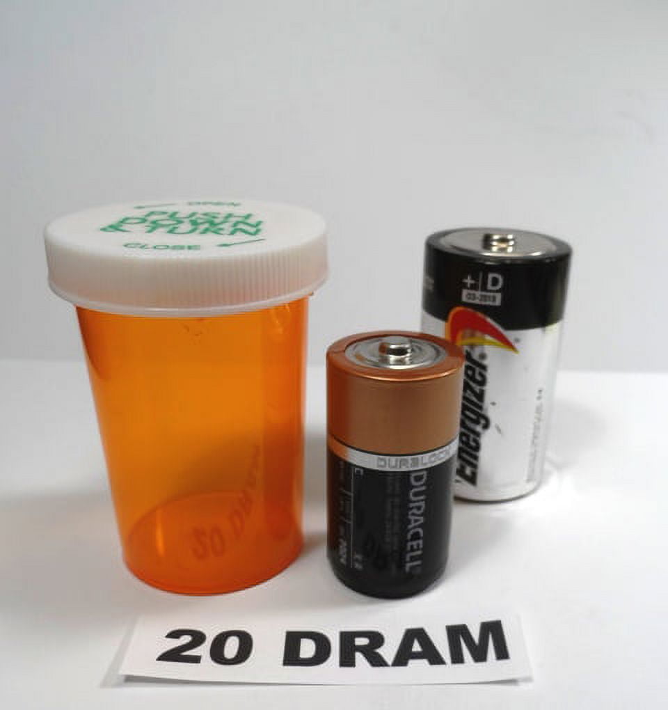 XIRQI Medicine Vials 30 Dram Amber 25 Pack - Walmart.com