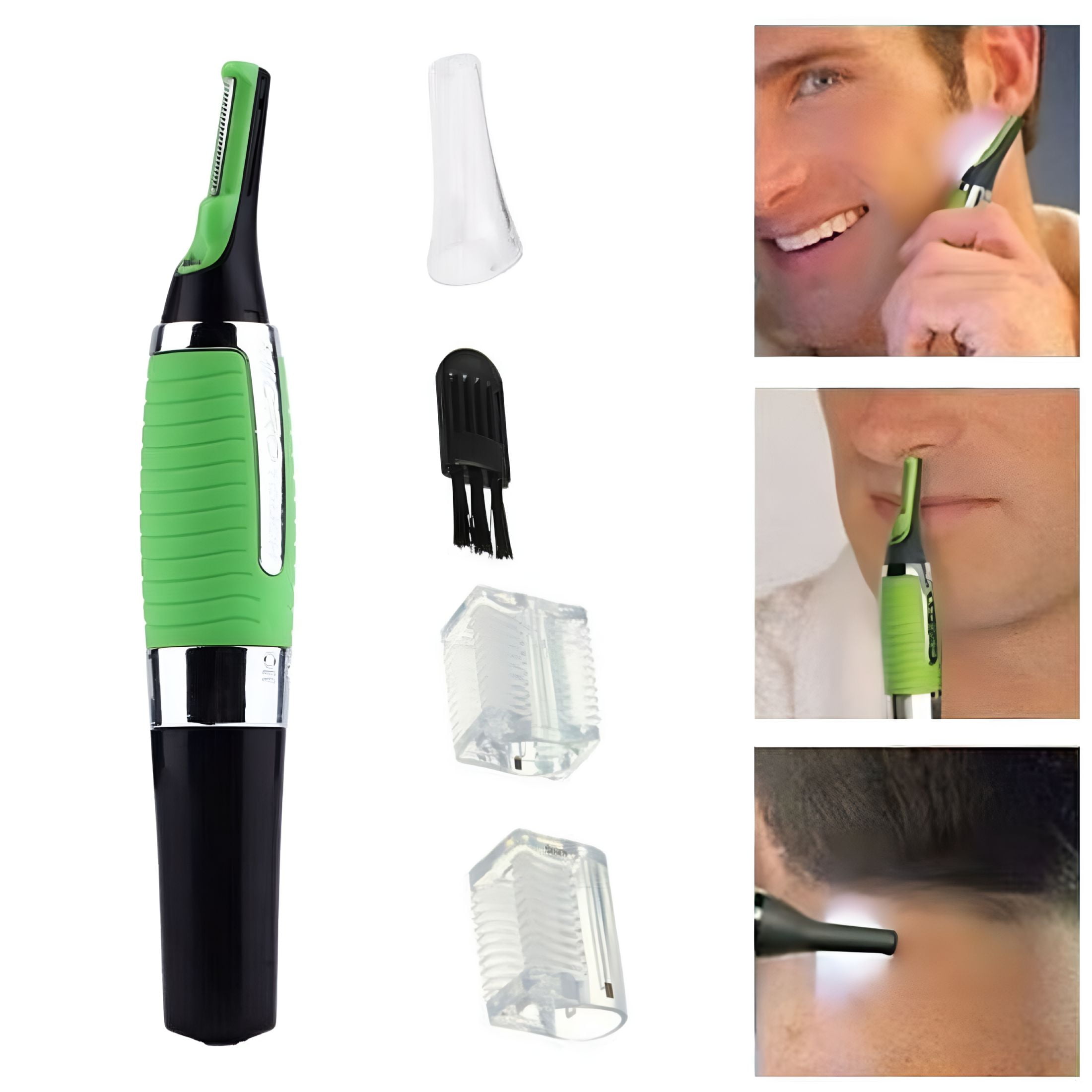 XIRQI Men’s Nose Ear Face Neck Eyebrow Hair Mustache Beard Trimmer ...