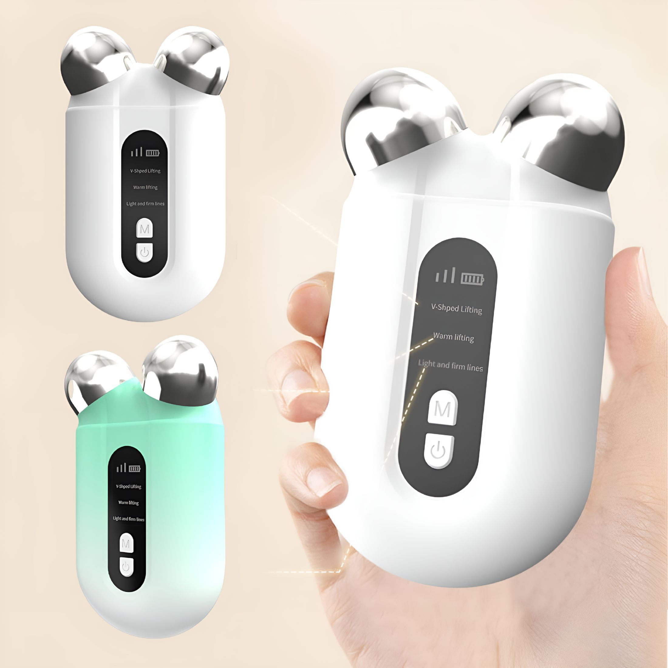 XIRQI Microcurrent Facial Device Face Lift Anti-Aging Rejuvenation Skin ...