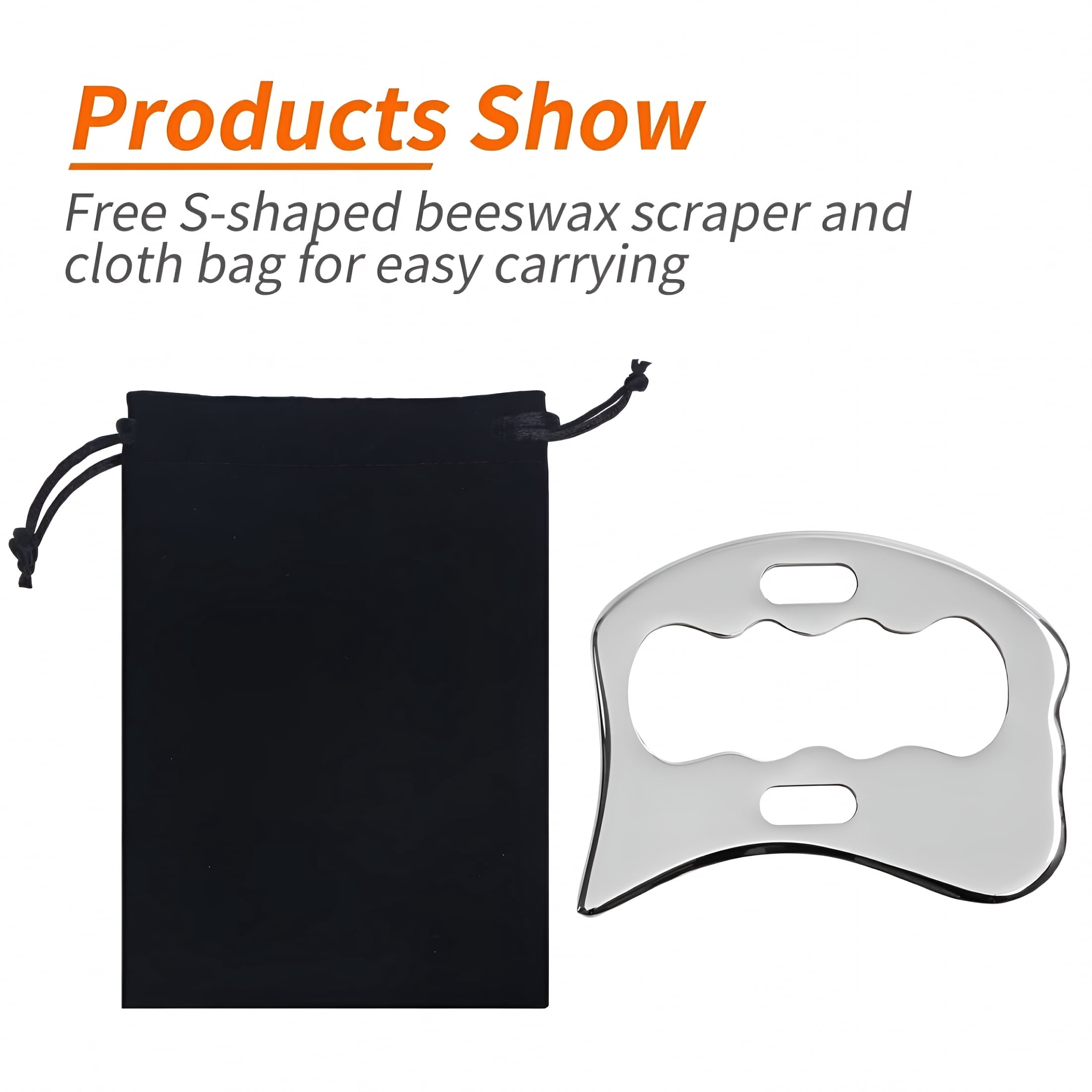 XIRQI Muscle Scraper Tool Handheld Scraping Board Stainless Steel ...
