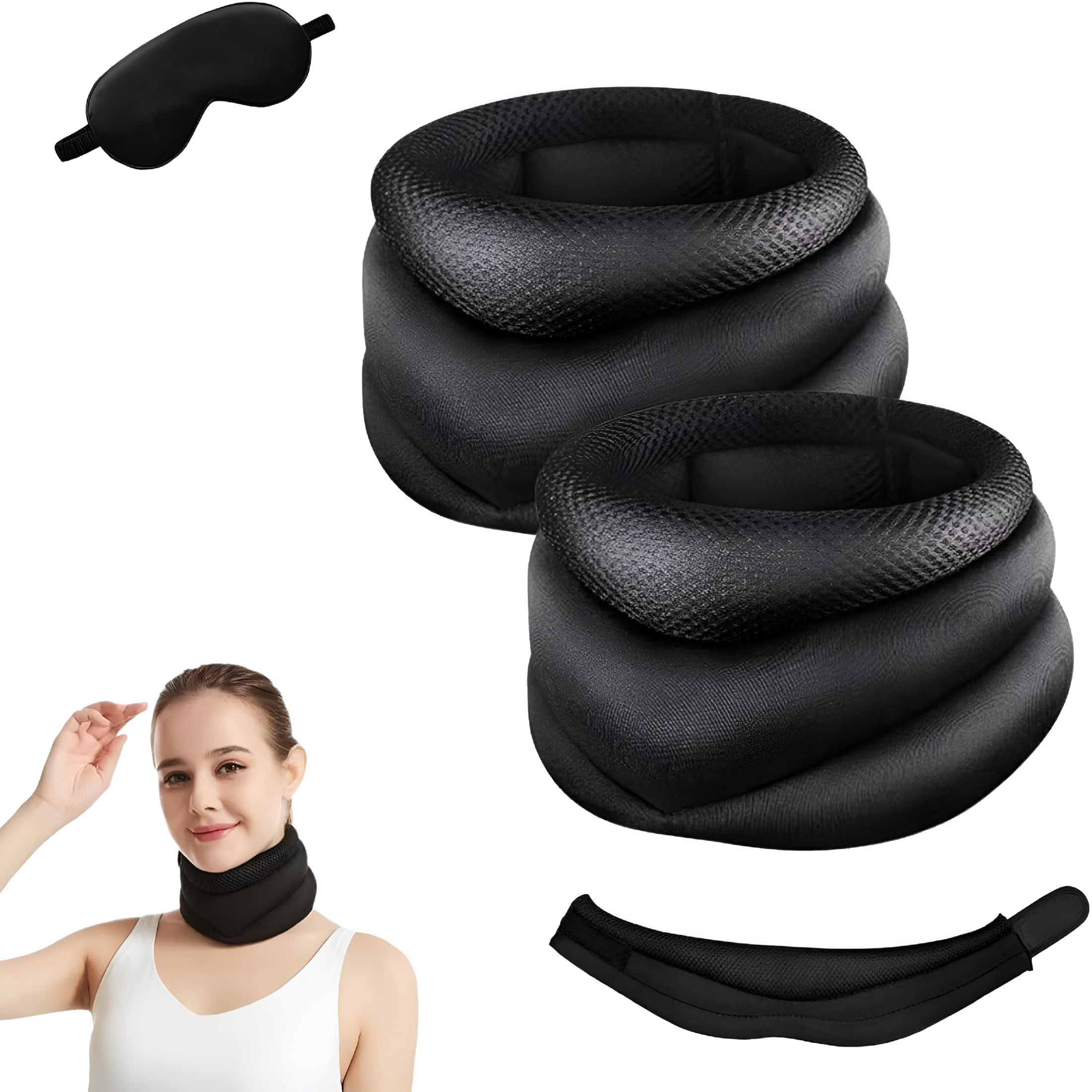 XIRQI Neck Support for Snoring,Adjustable Soft Foam Neck Brace Cervical ...