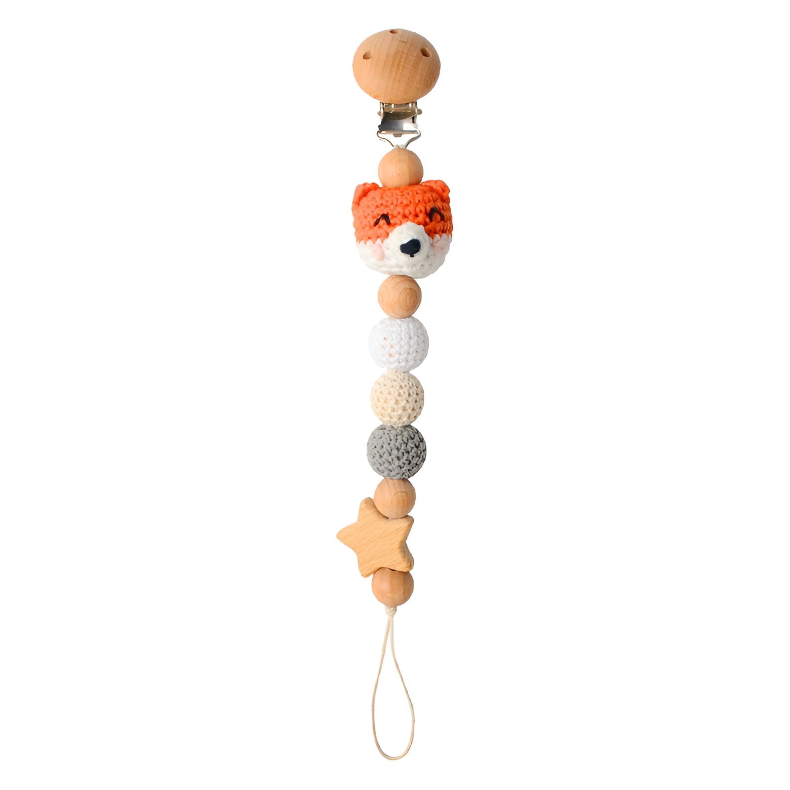 XIRQI Pacifier Clip,Cute Cartoon Design Pacifier Holder,Easy to Clean ...