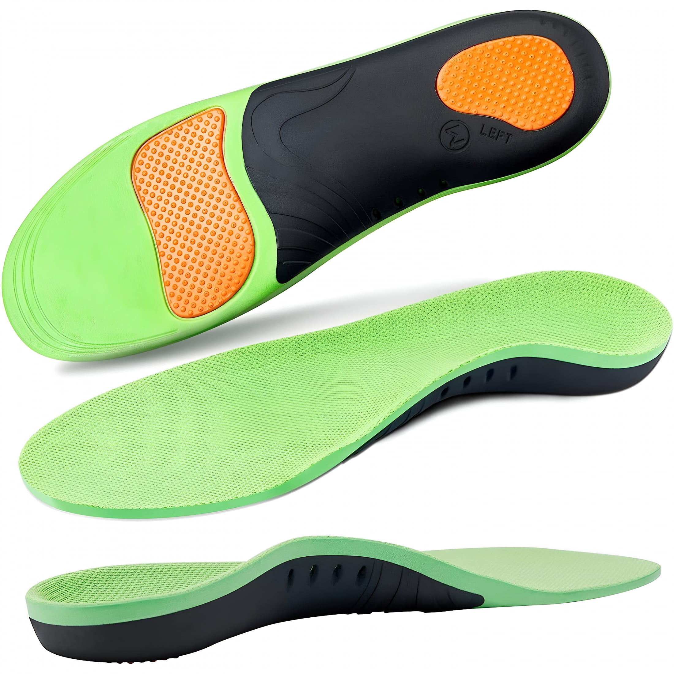 XIRQI Plantar Fasciitis Relief Insoles,Arch Support Insoles for Flat ...