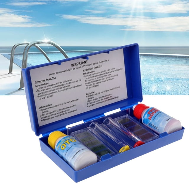 GJX Pool Test Kit,Pool Water Test Kit Accurate Chlorine & pH Level ...