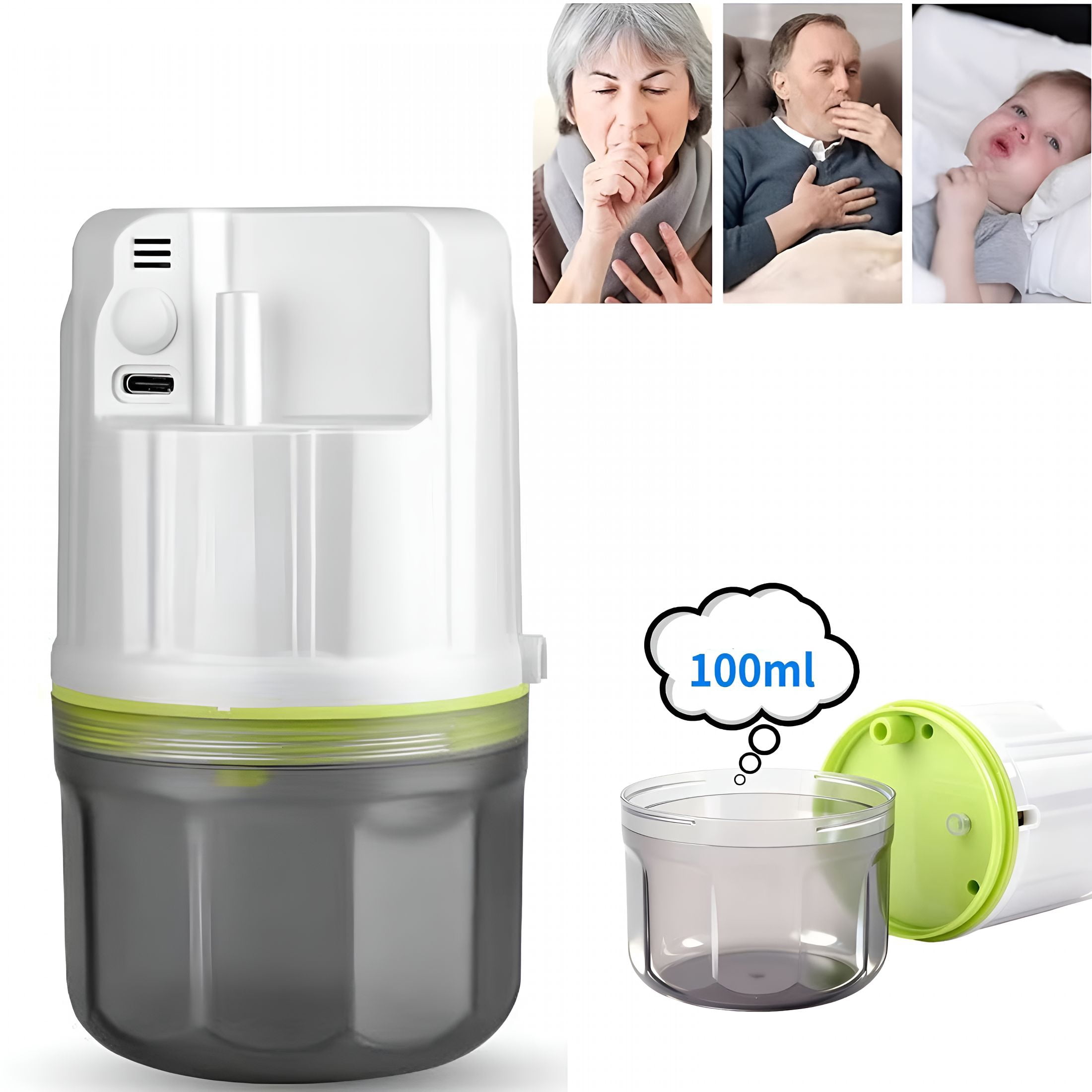 XIRQI Portable Electric Suction Machine for Mucus-85Kpa Automatic ...