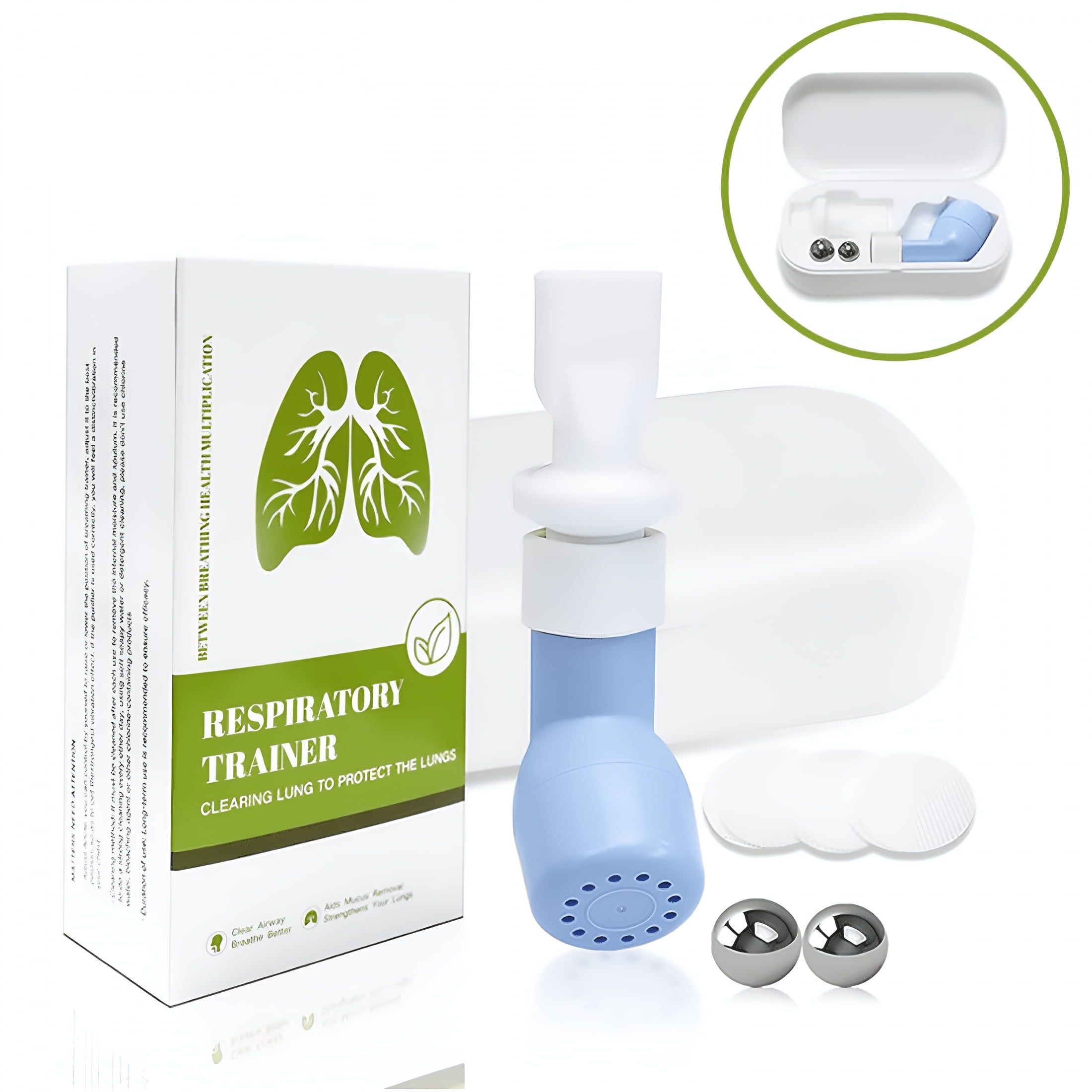 XIRQI Portable Respiratory Muscle Trainer,Breathing Exercise Device for ...