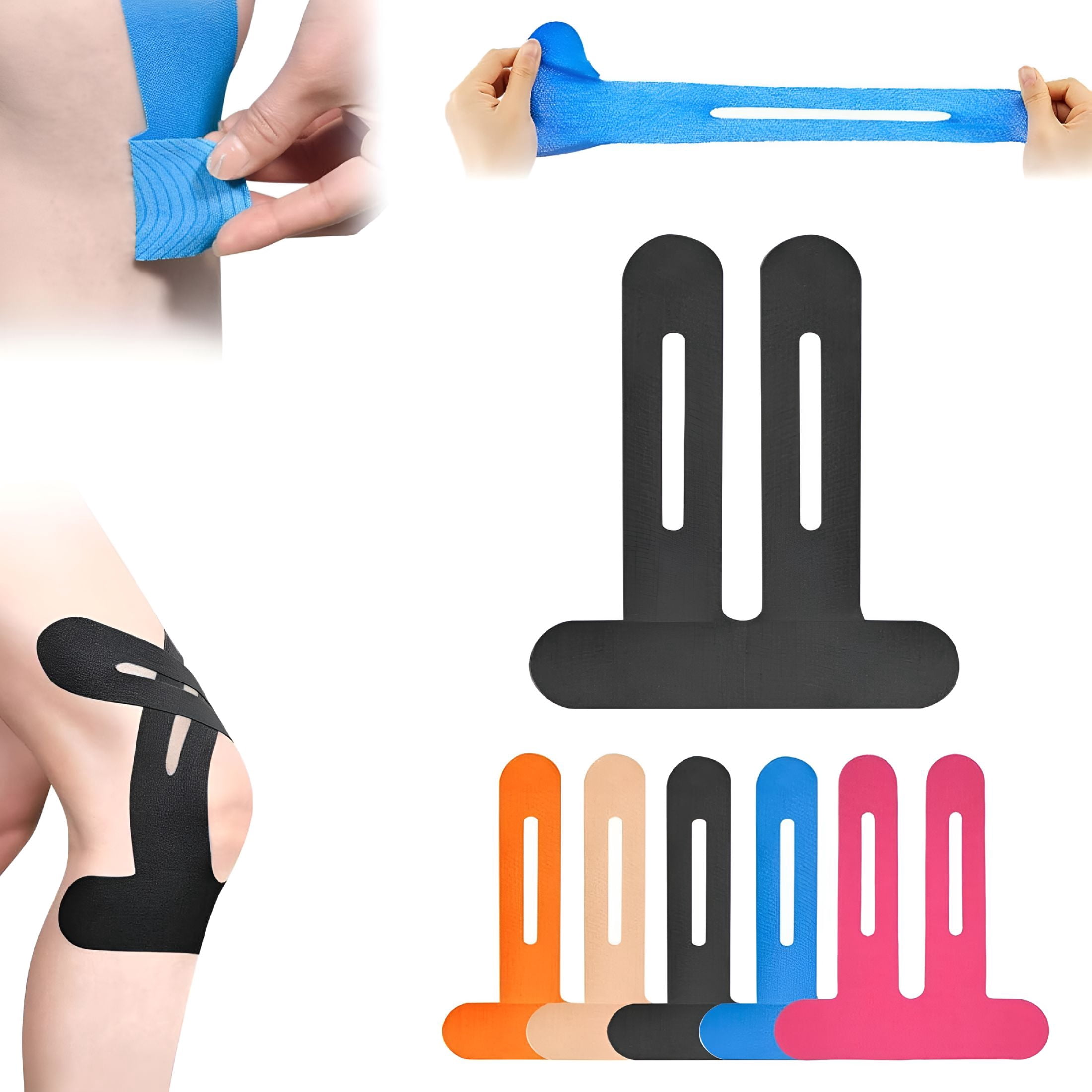 XIRQI Precut Kinesiology Tape for Knees, New Kinesiology Tape for Knees ...