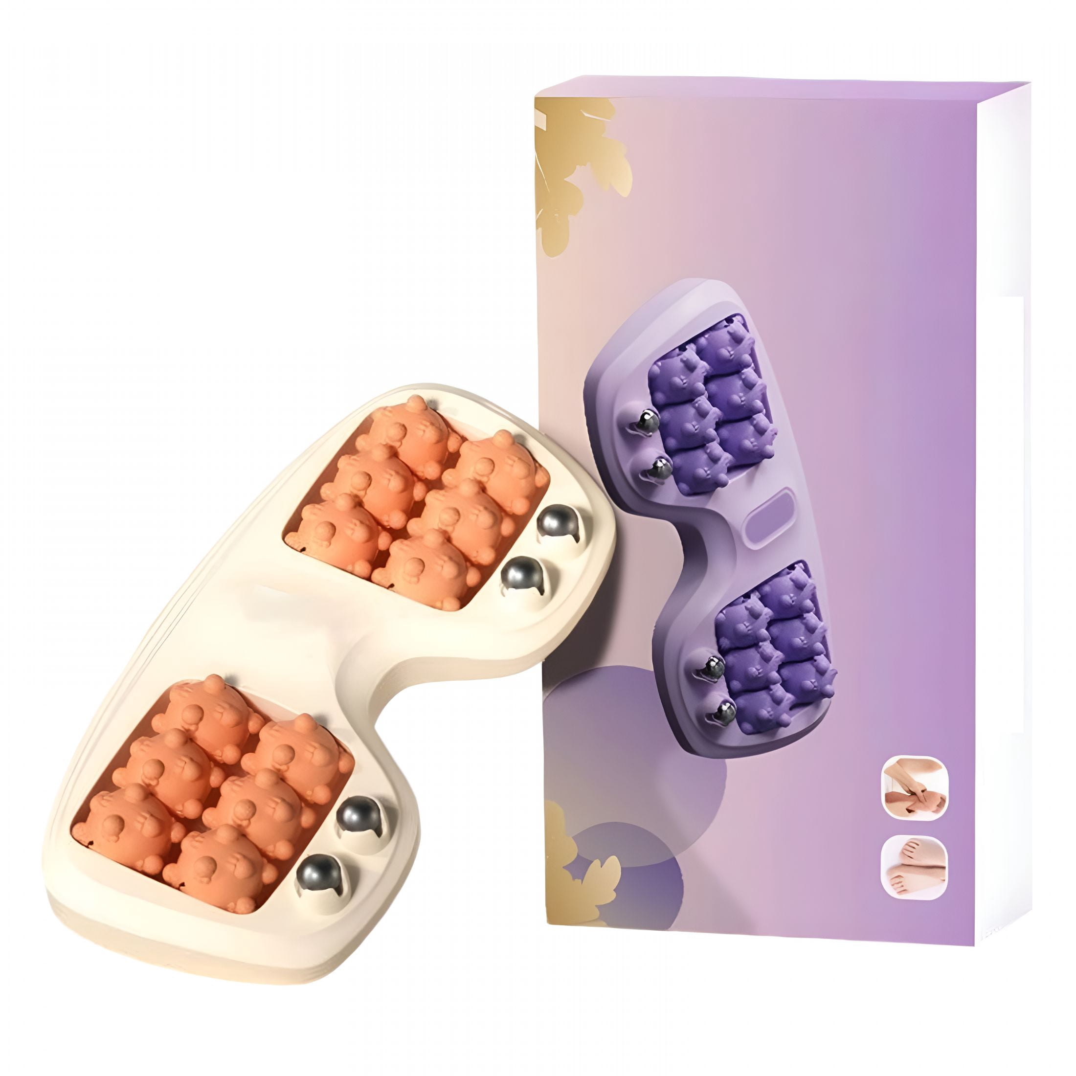 XIRQI Premium Dual Foot Massager Roller,6 Rollers,Foot Massager Roller ...