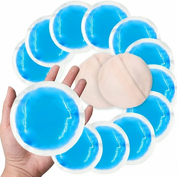 XIRQI Small Ice Packs,10 Round Reusable Hot Cold Gel Packs for Injuries ...