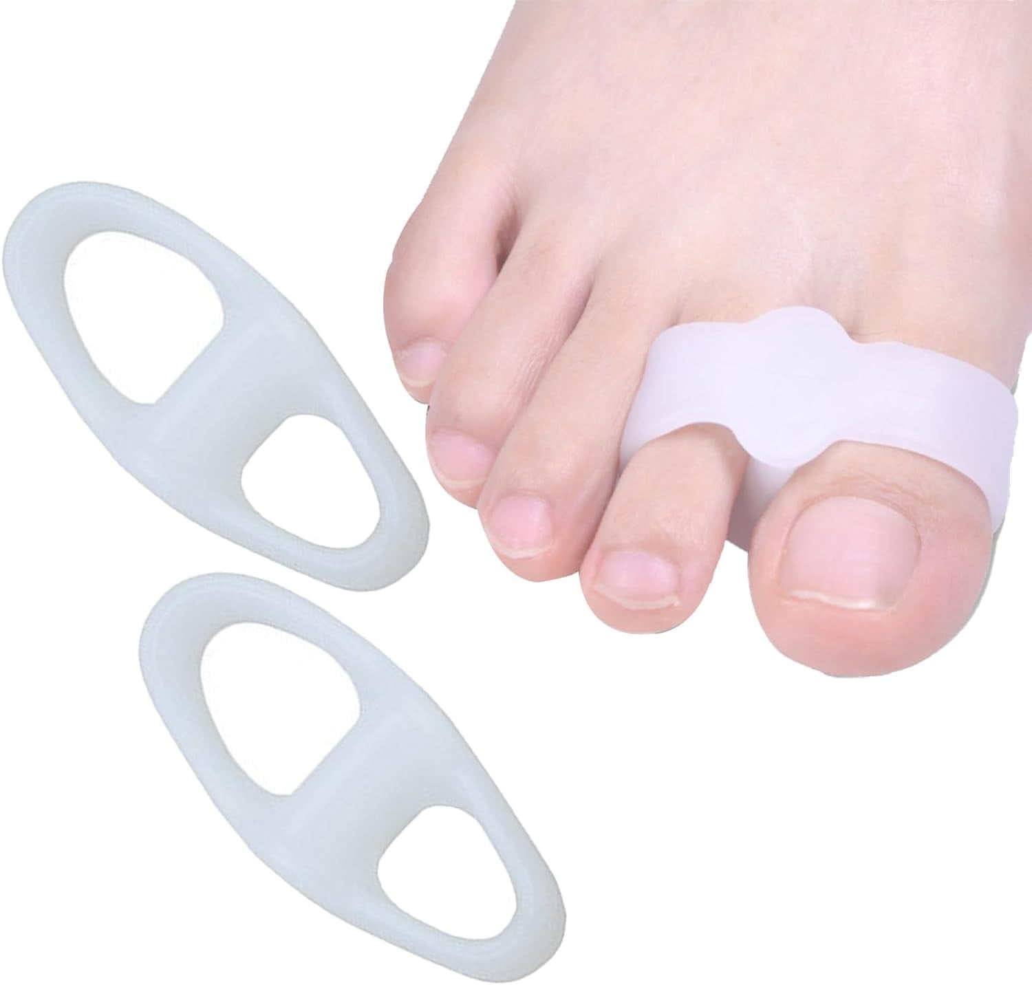 XIRQI Toe Spreaders - Silicone Foot Separator for Toes,Soft Big Toe ...