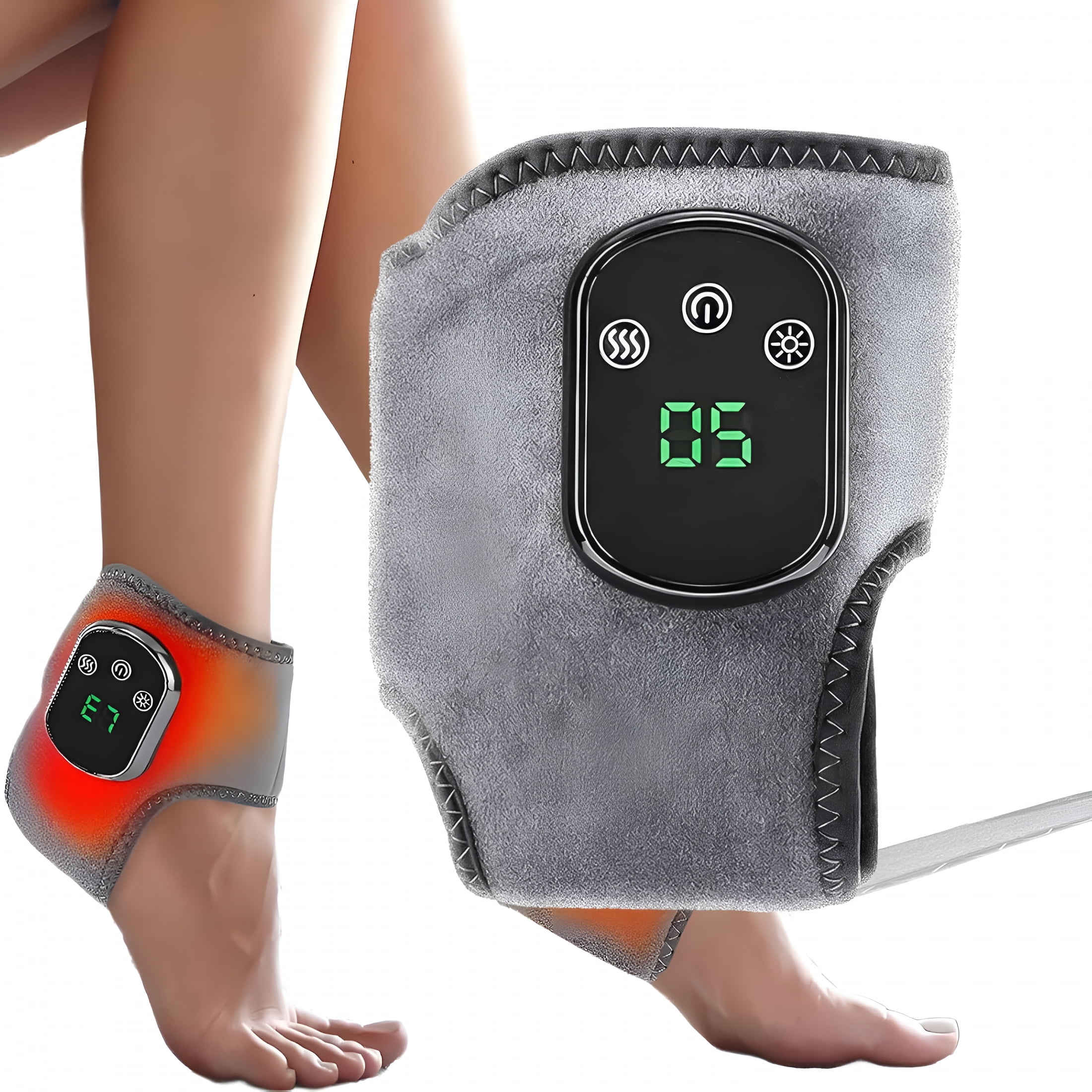 XIRQI Triple Method Foot Massager,3-in-1 Therapy with Vibration & 5 ...