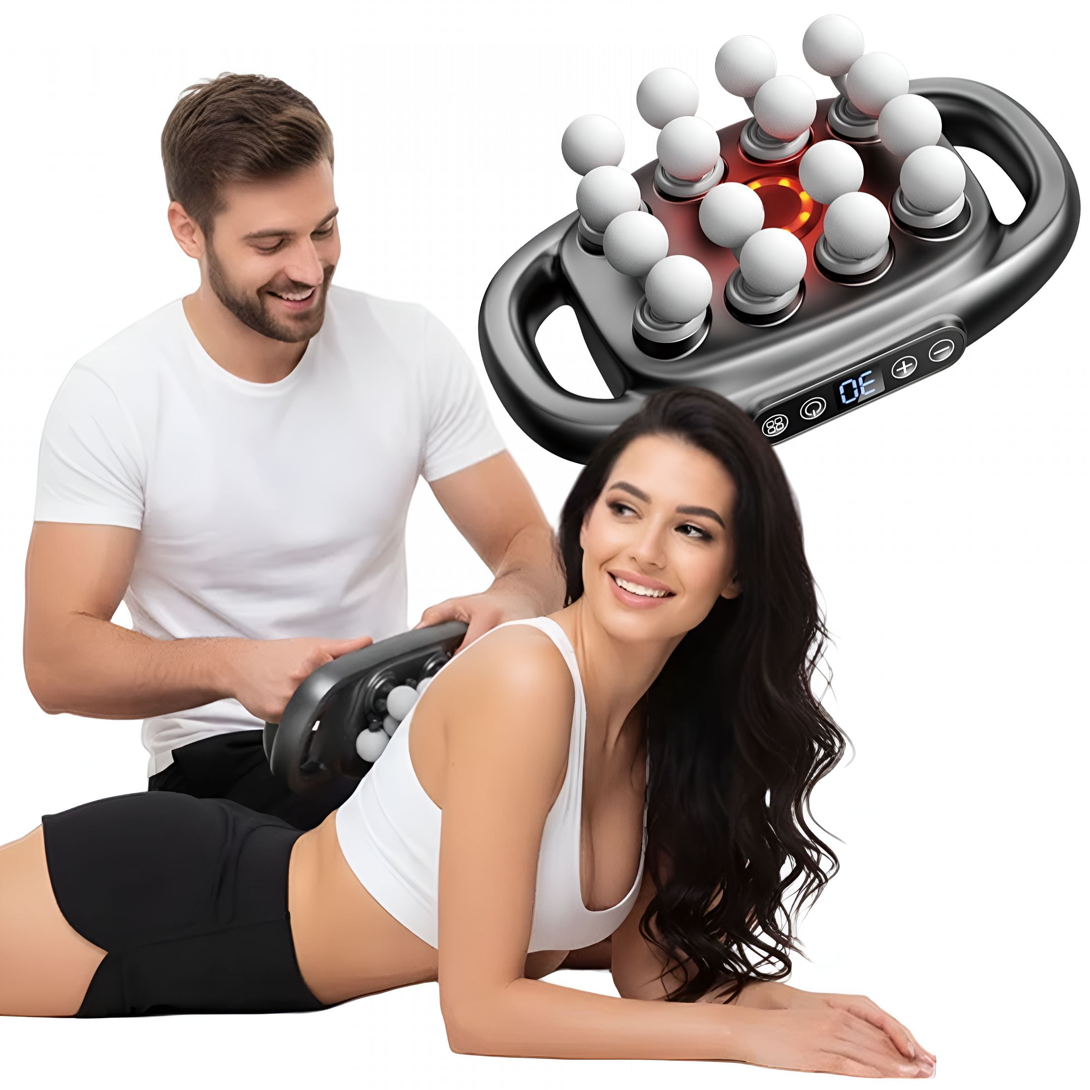 XIRQI Upgraded Knot Buster,16 Head Massage Gun Deep Tissue for Muscle ...