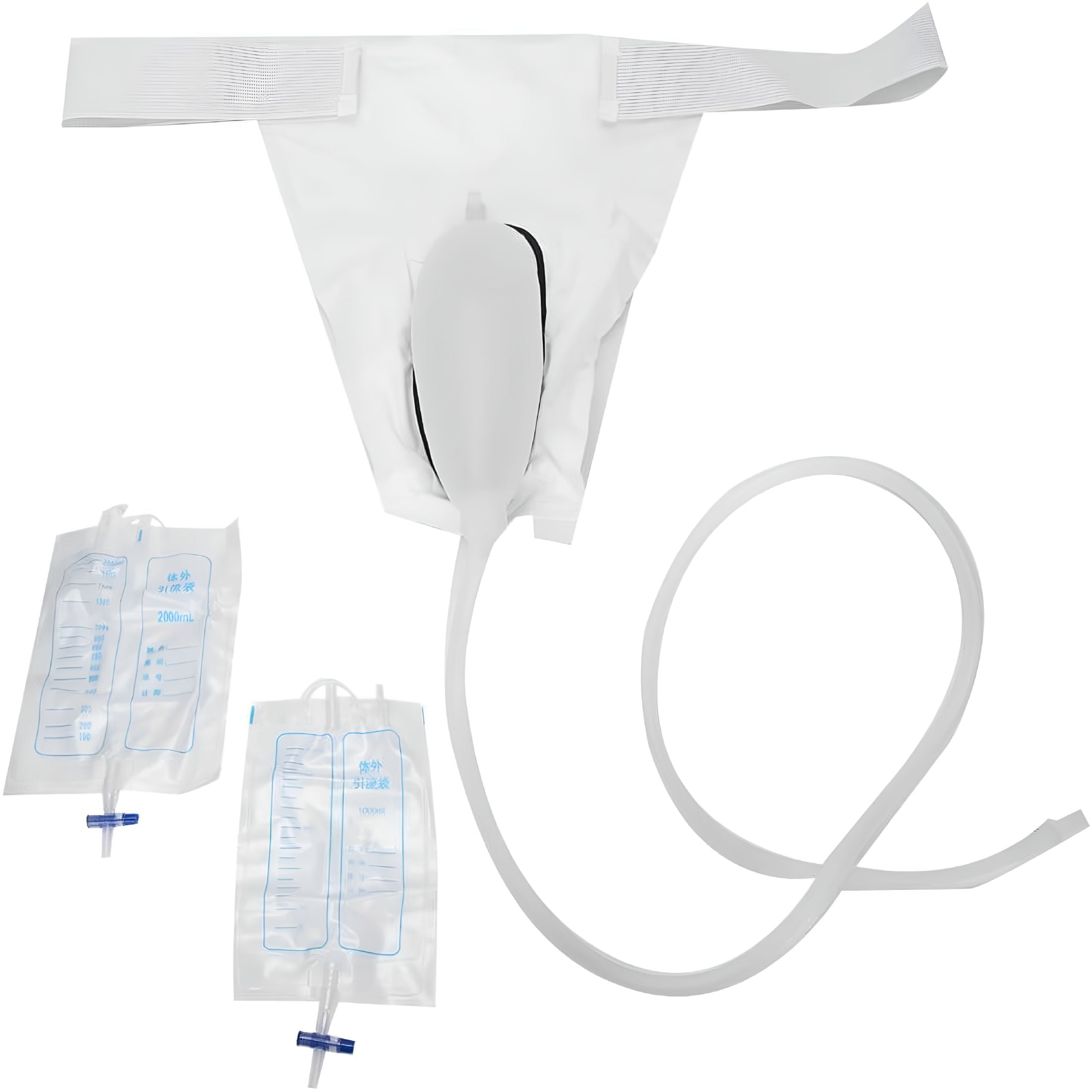 XIRQI Urinal,Female Urine Collection Bag Reusable Silicone Urinal ...