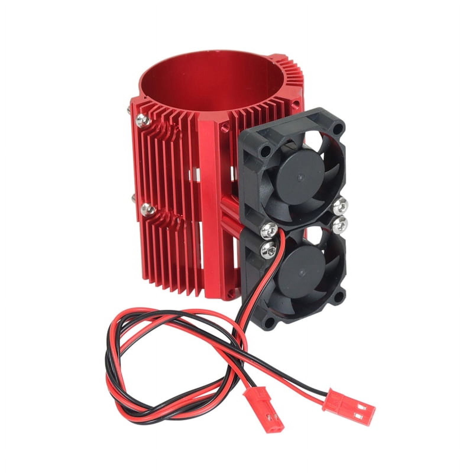 XISAOK 1/8 Double Fan Motor Twin Cooling Radiator for E-REVO 41-43mm ...