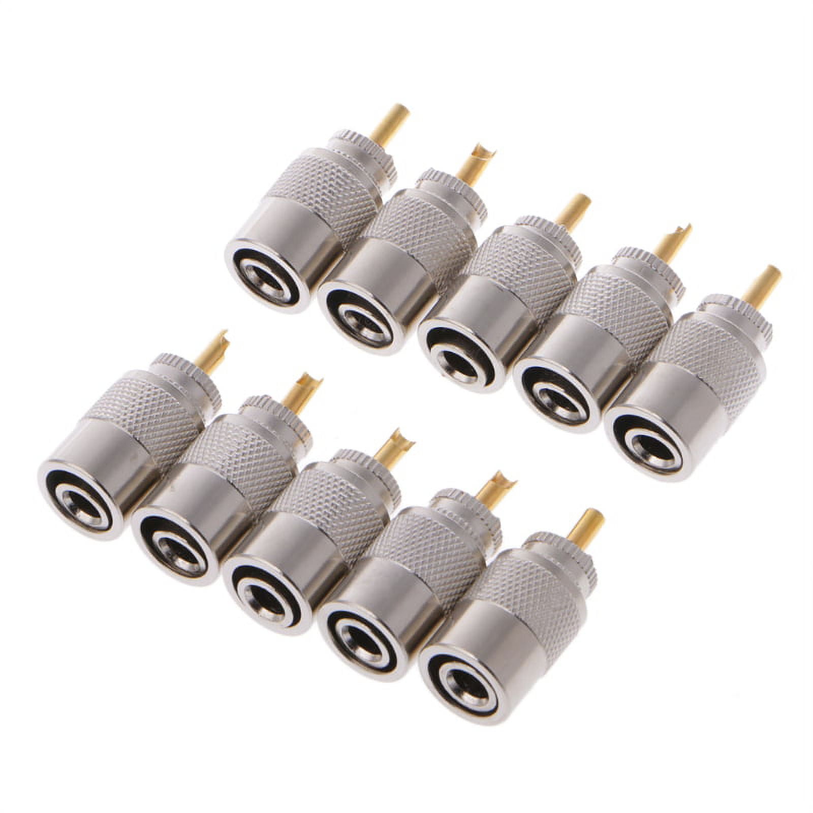 XISAOK 10 Pcs UHF PL-259 Male Solder RF Connector Plugs For RG8X ...