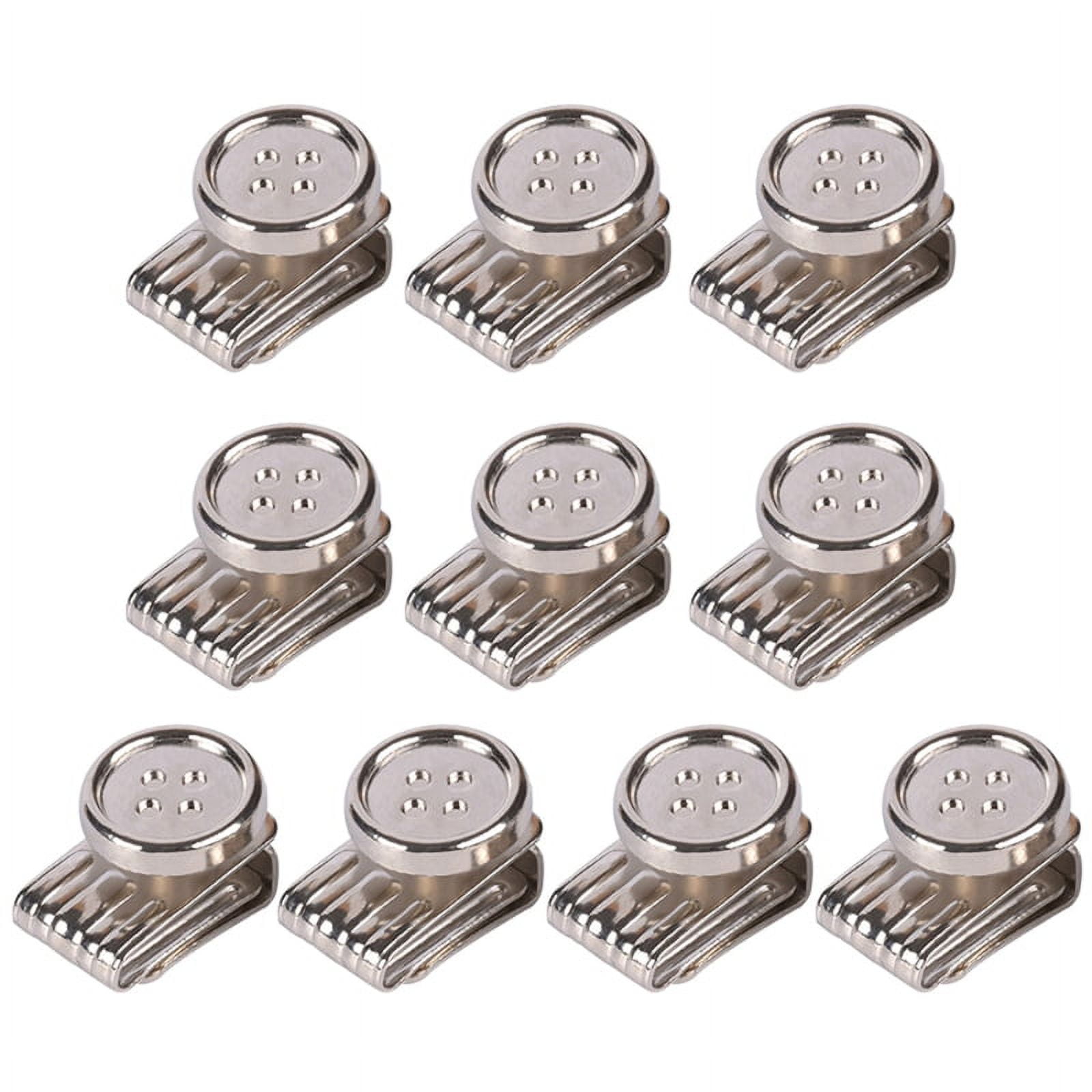 XISAOK 10Pcs Easy Clip on Button Metal Snap Button for Wearing Mask No ...