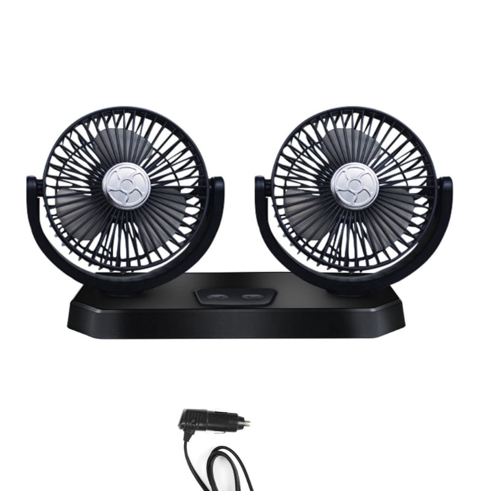 XISAOK 12V/24V Car Fans, Cooling Air Fan Powerful Dashboard Electric ...