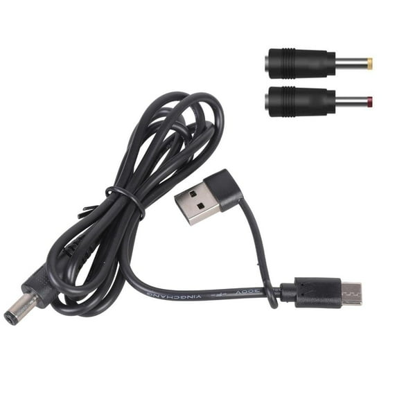 XISAOK 12V Output Power Cord USB C Input with Multiple Adapter Tip for ...
