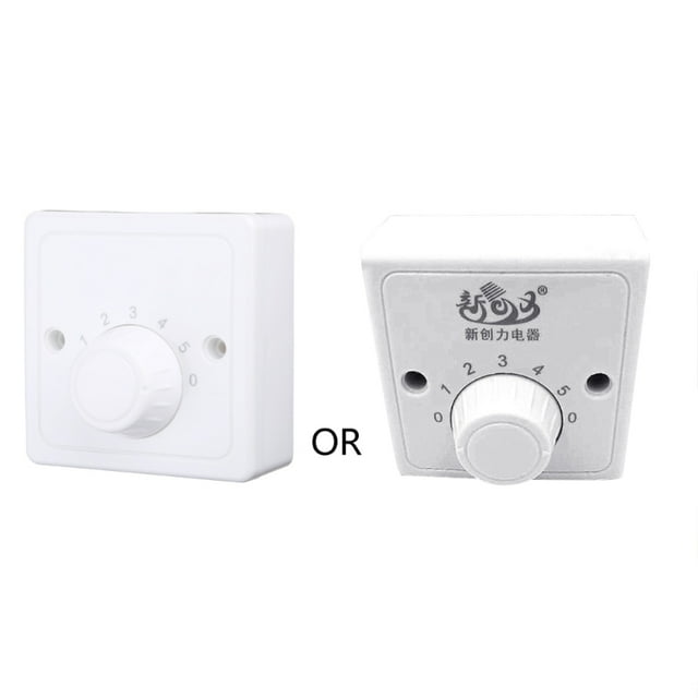 XISAOK 220V Ceiling Fan Speed Control Switch Wall Button Dimmer Switch ...