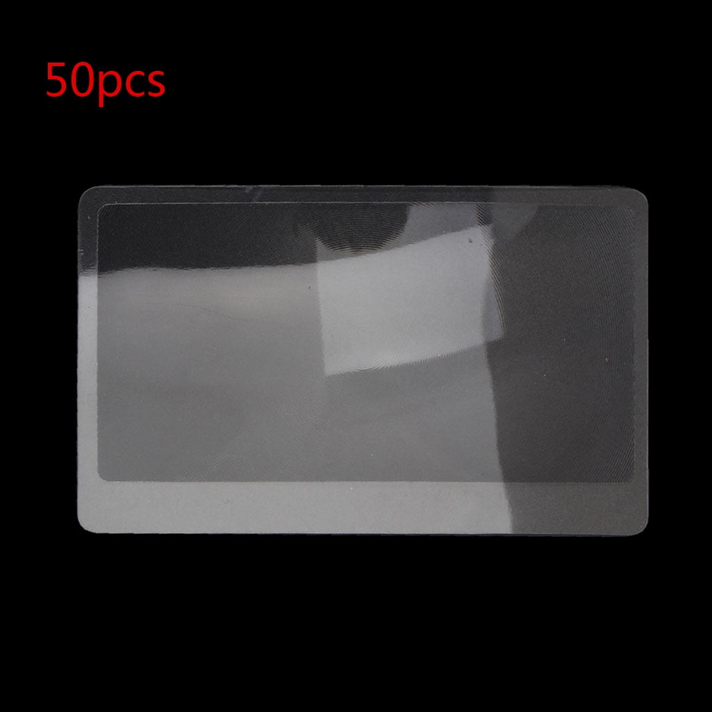 XISAOK 3x Card Size Plastic Magnifier Reading Magnifying Glass Lens ...