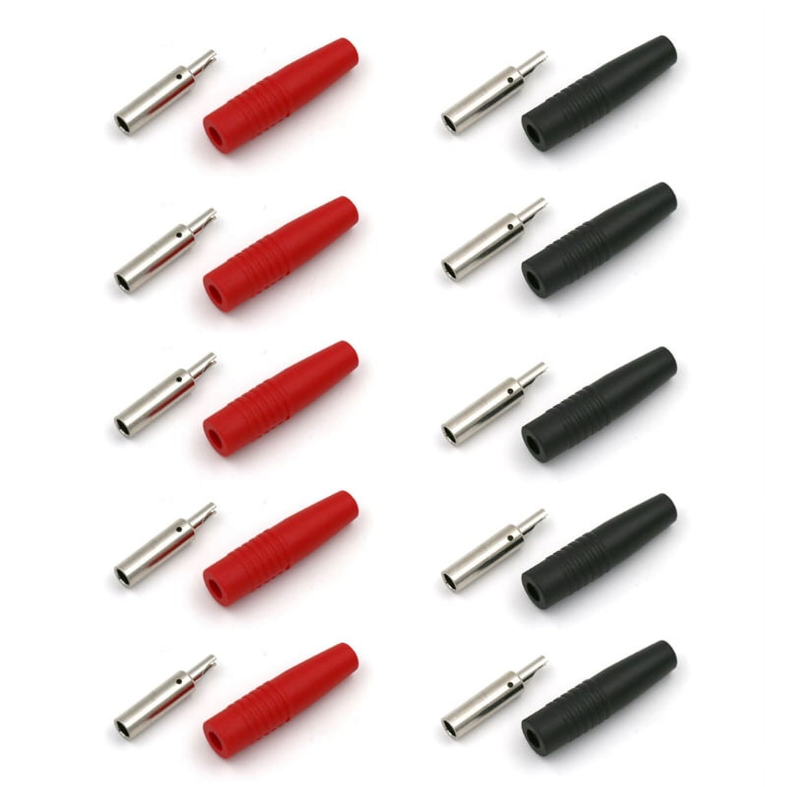 XISAOK 4mm Banana Plug Wire Solder Connector for Male Banana Plug Cable ...