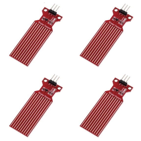 XISAOK 4pcs Water Level Sensors Module DC3V to 5V Rain Water Sensors ...