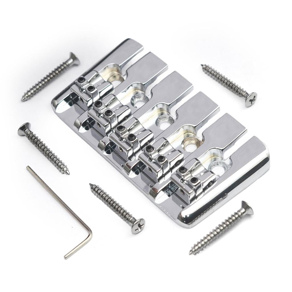 XISAOK 5 String Bass Bridge A Style Top Load Tailpiece with Saddles for ...