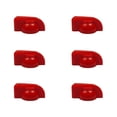 XISAOK 6Pcs Chicken Head Knobs Effects Pedal Amplifier Knobs Plastic Guitar Volumes Control Tone ...