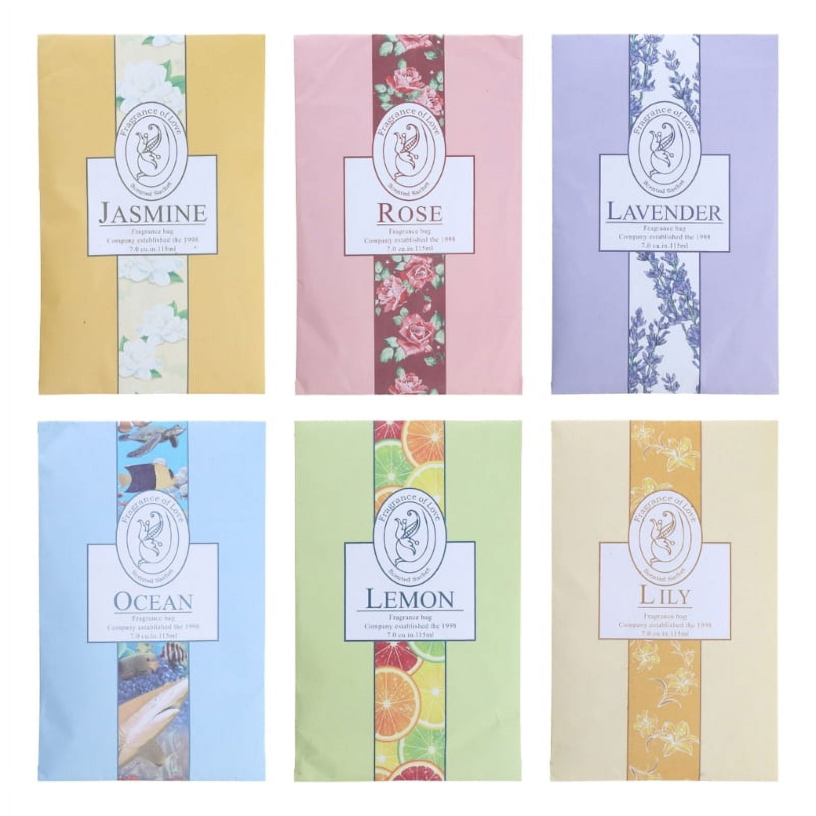 XISAOK 6pcs Air Freshner Deodorizer Scented Sachets Bags for Drawer ...