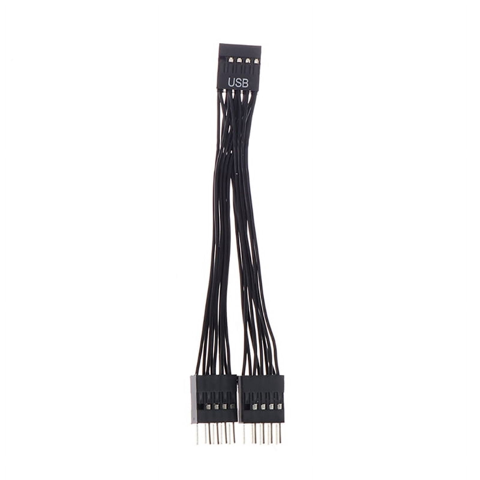 XISAOK 9-Pin USB Header Extension Cord USB Motherboard Cable 9Pin 1 ...
