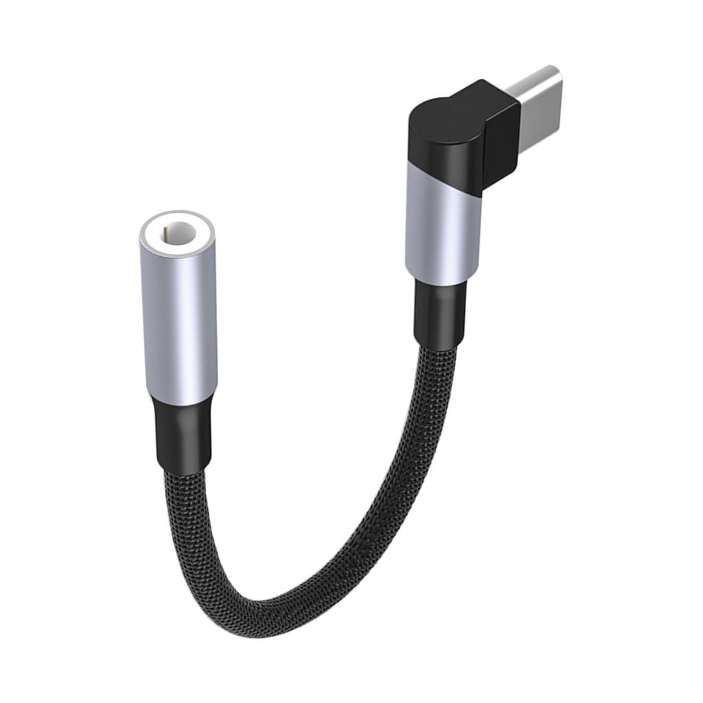 XISAOK 90 Degree Type C to 3.5mm Female Headphone Jacks Adapter for ...