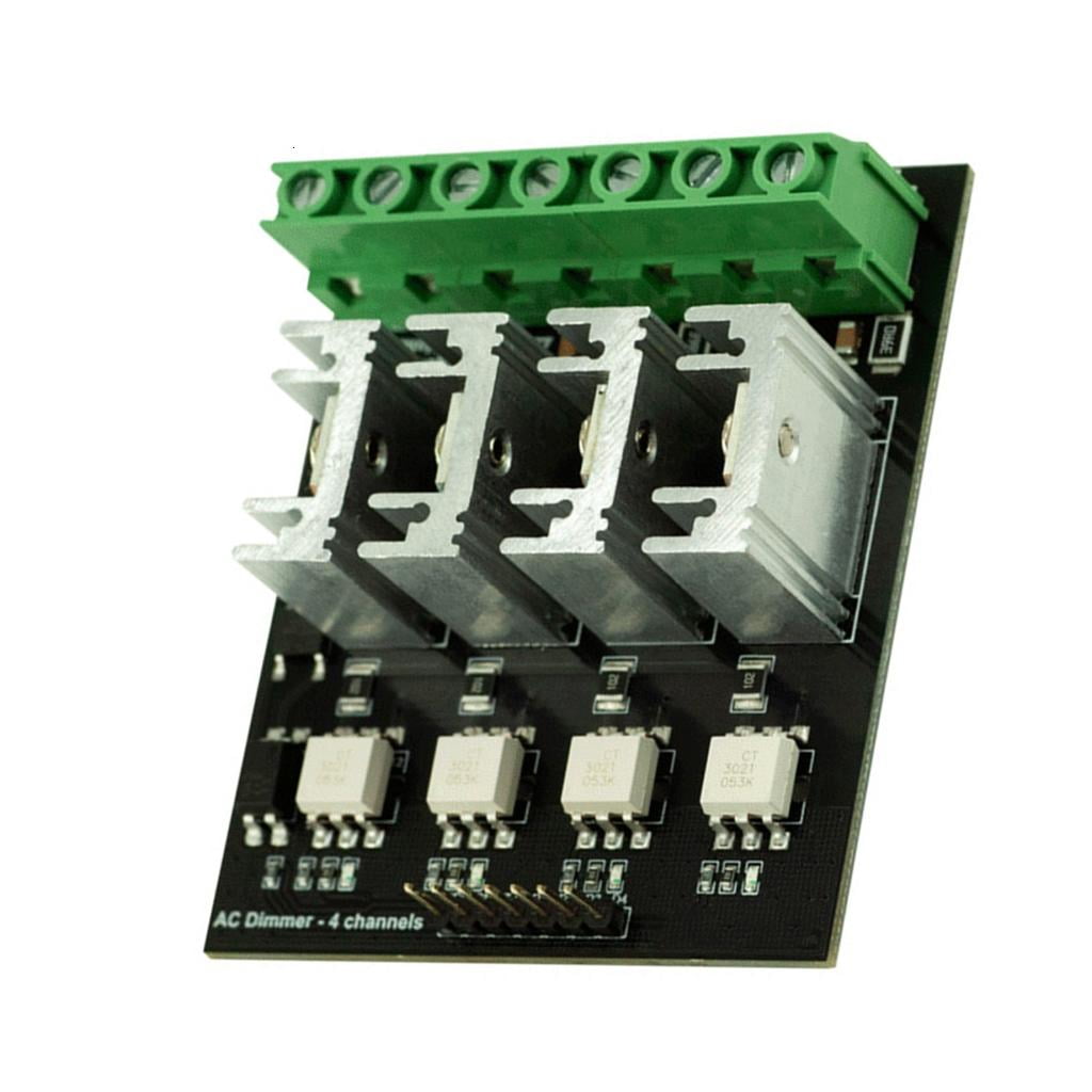 XISAOK AC Light Dimmer Module for PWM Control 4 Channel 3.3V/5V 50/60hz ...