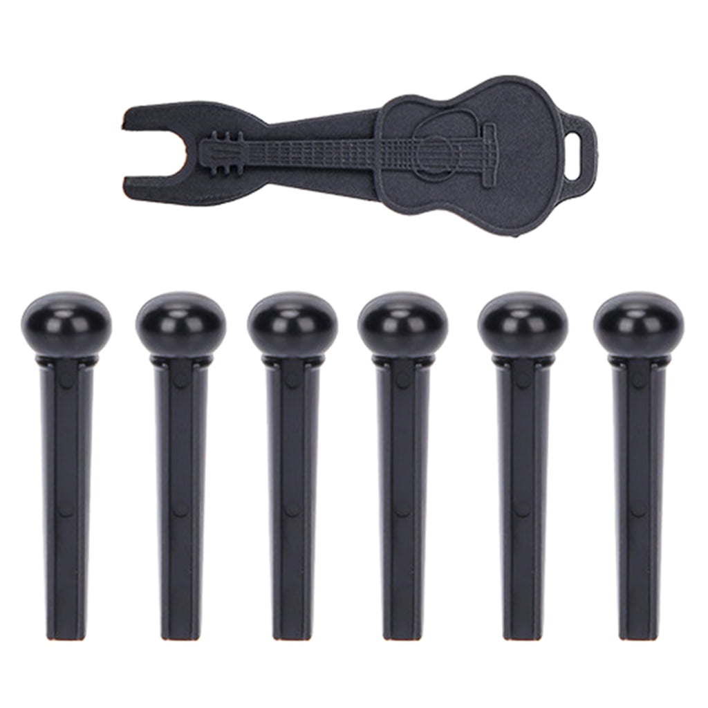 XISAOK Acoustic Guitar Bridge Pins & Puller Set Guitar Pin Puller Easy ...