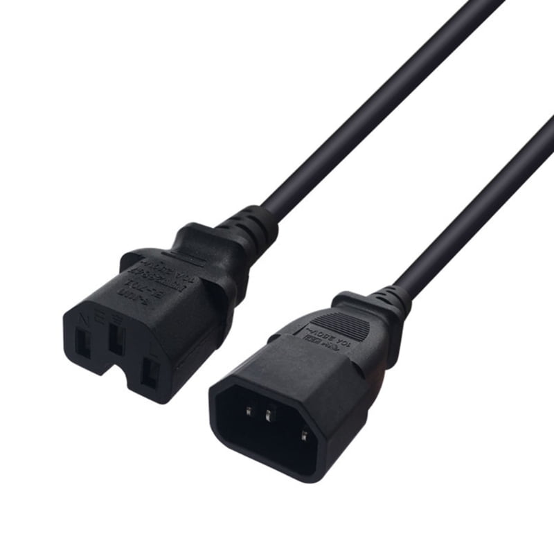 XISAOK C14 to C15 Extension Power Cable IEC 320 C14 Male to C15 Female ...